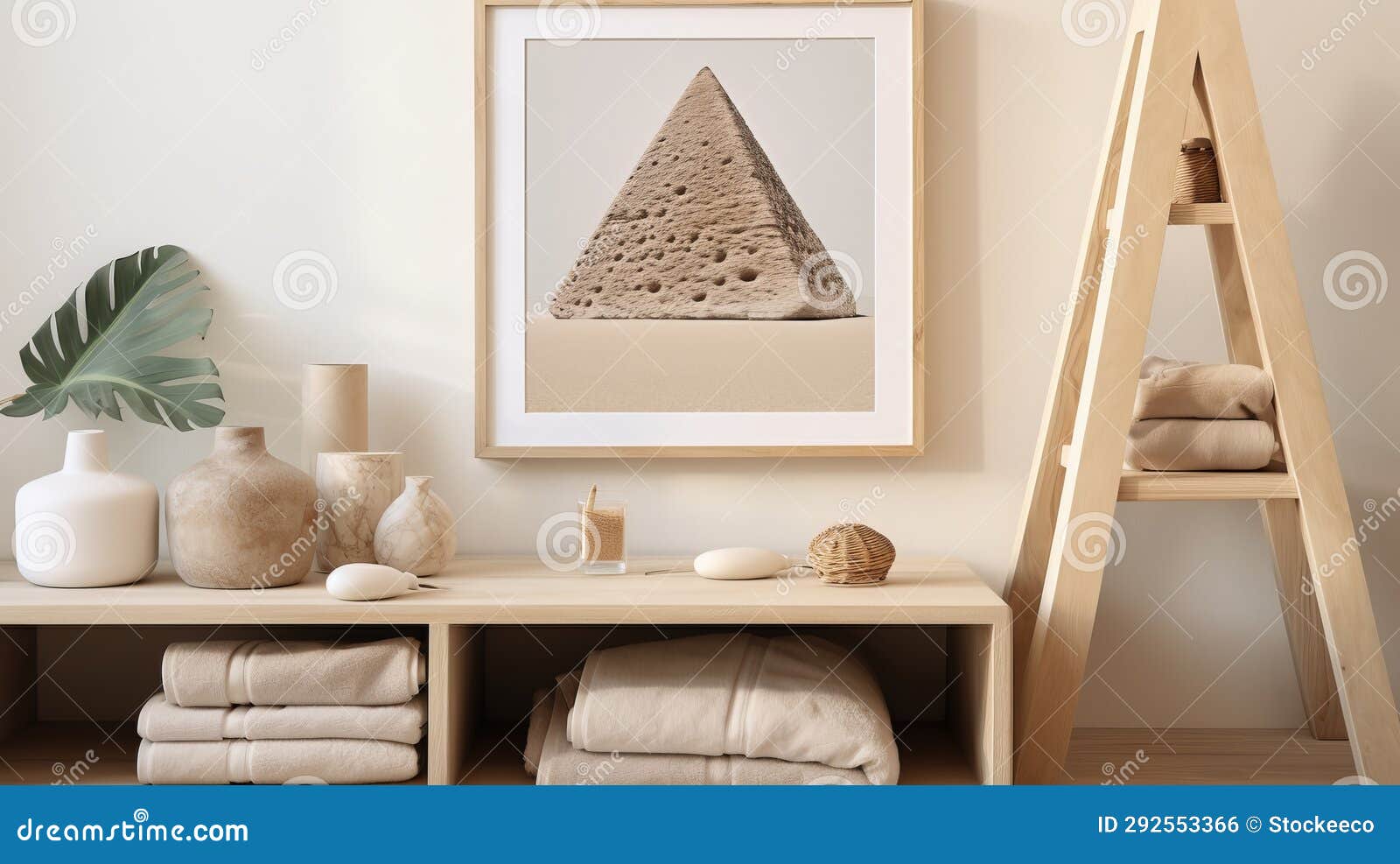 Minimalistic Objects: Triangular Photo Frame and Ancient Pyramid Canvas ...