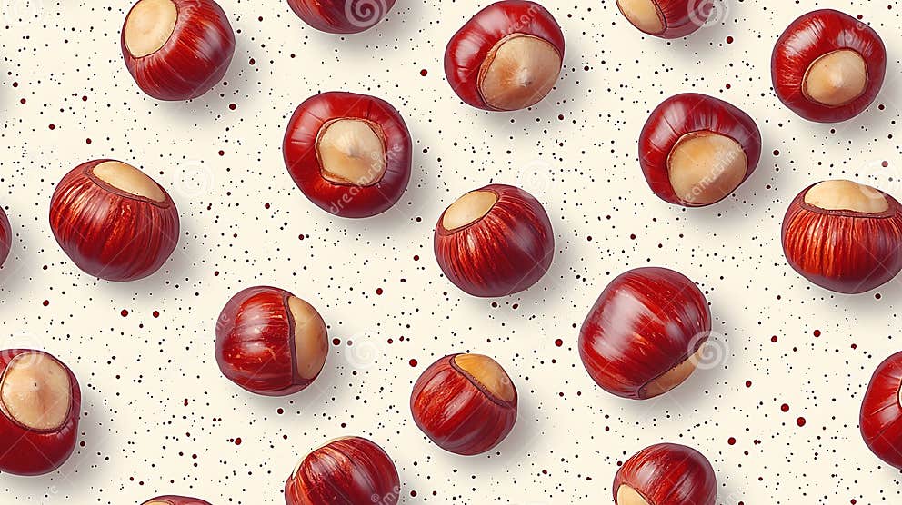 Minimal Pastel Chestnut Pattern Background Stock Illustration ...