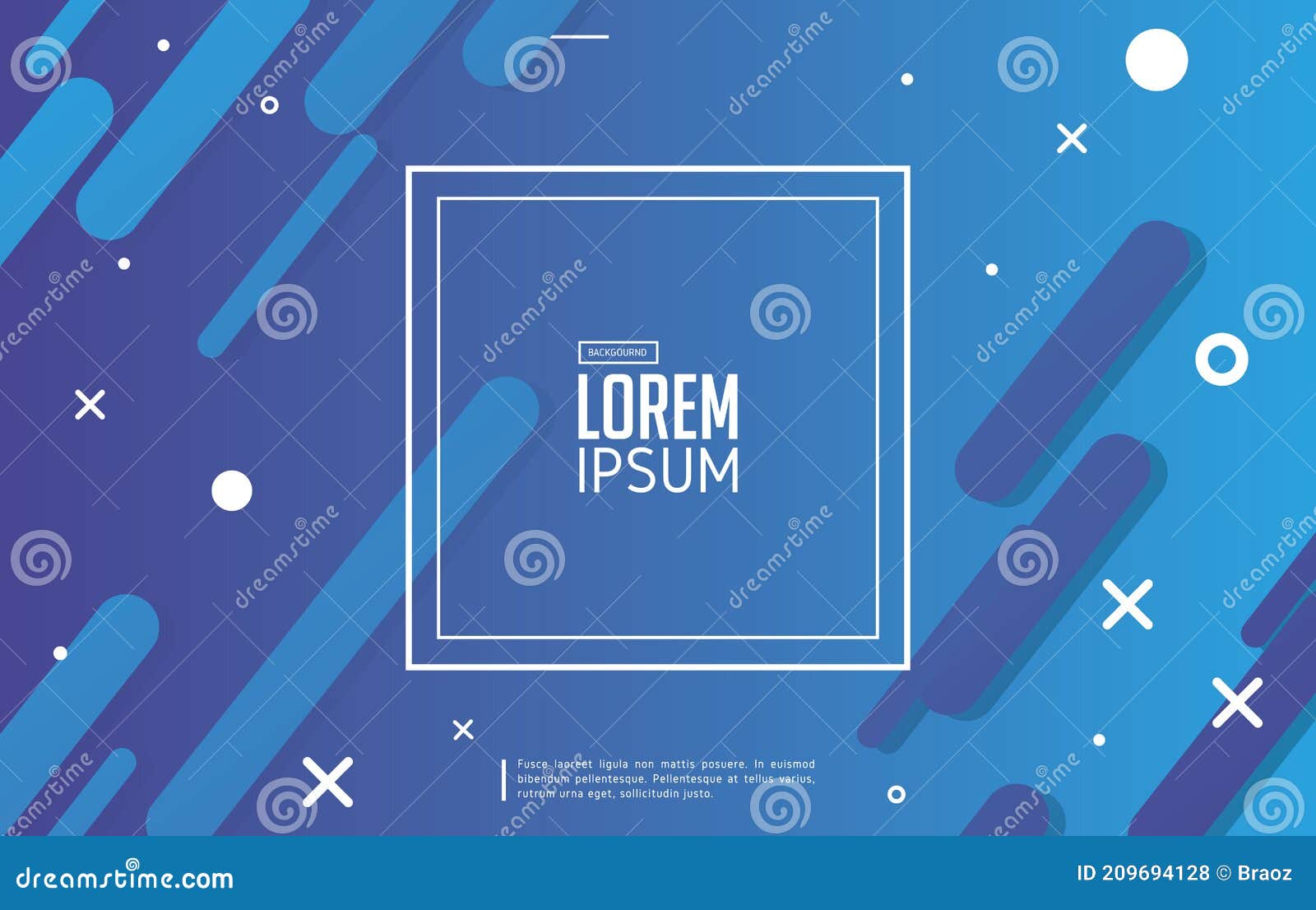 Minimalistic Pattern, Neo Blue Background Stock Illustration ...