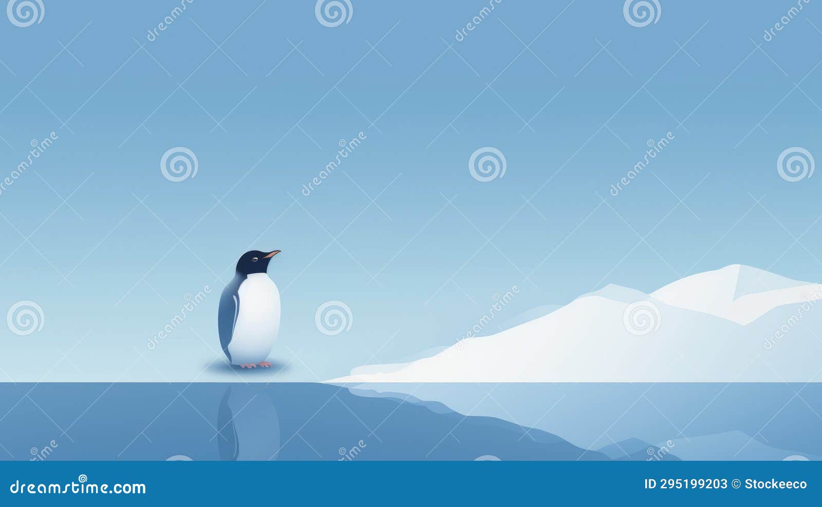 Minimalistic Penguin: a Soft Gradient 8k Resolution Background Stock ...