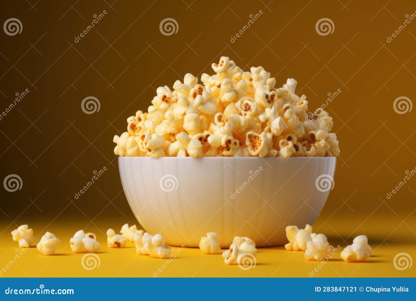 Minimalistic Popcorn. AI Generated Stock Illustration - Illustration of ...