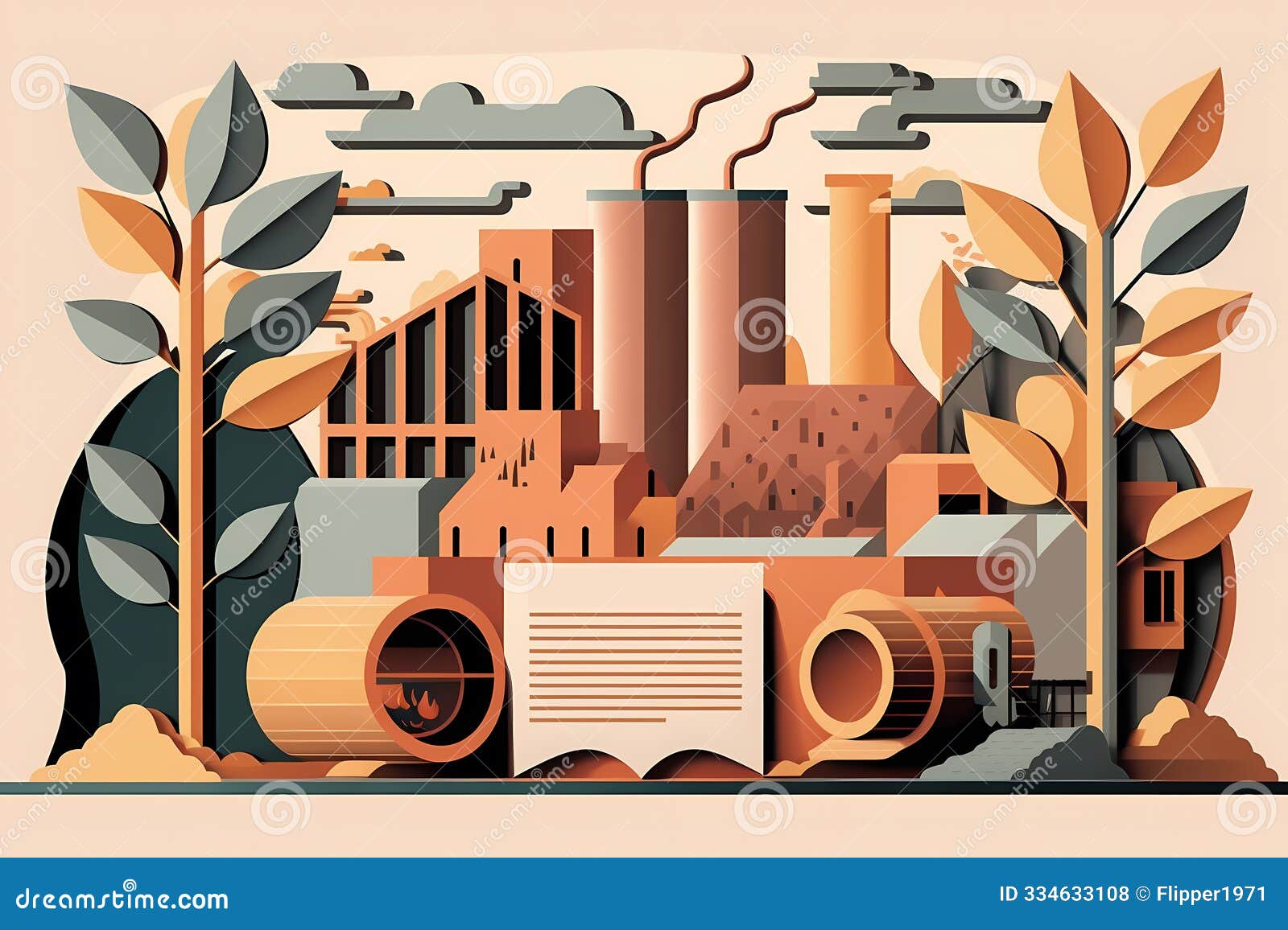 Paper Mill Icon Vector Sign And Symbol Isolated On White Background ...