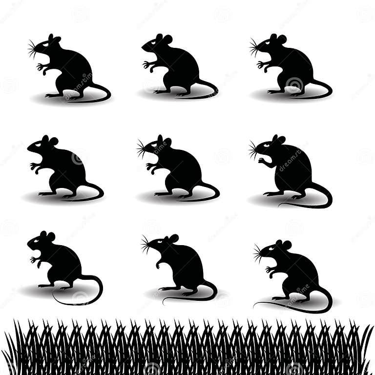 Minimalistic Rat Silhouette Vector for Design Projects, Printables, and ...