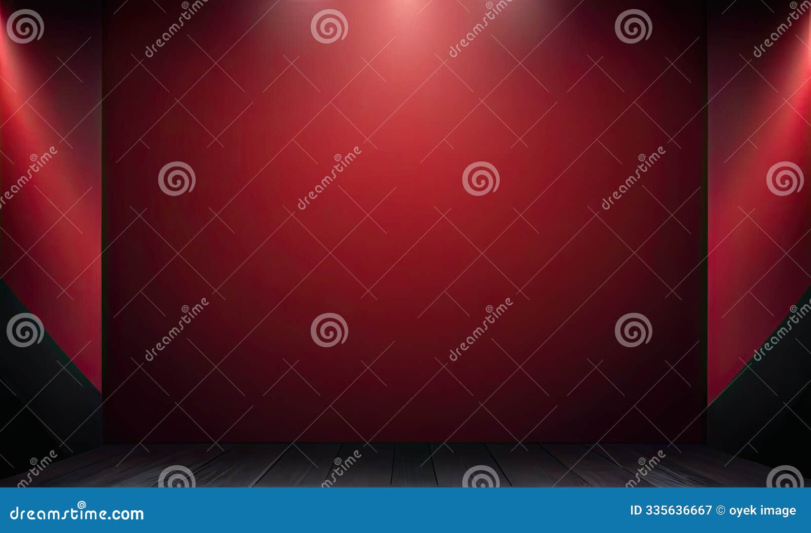 A Minimalistic Red Stage with a Simple Gradient Effect Stock ...