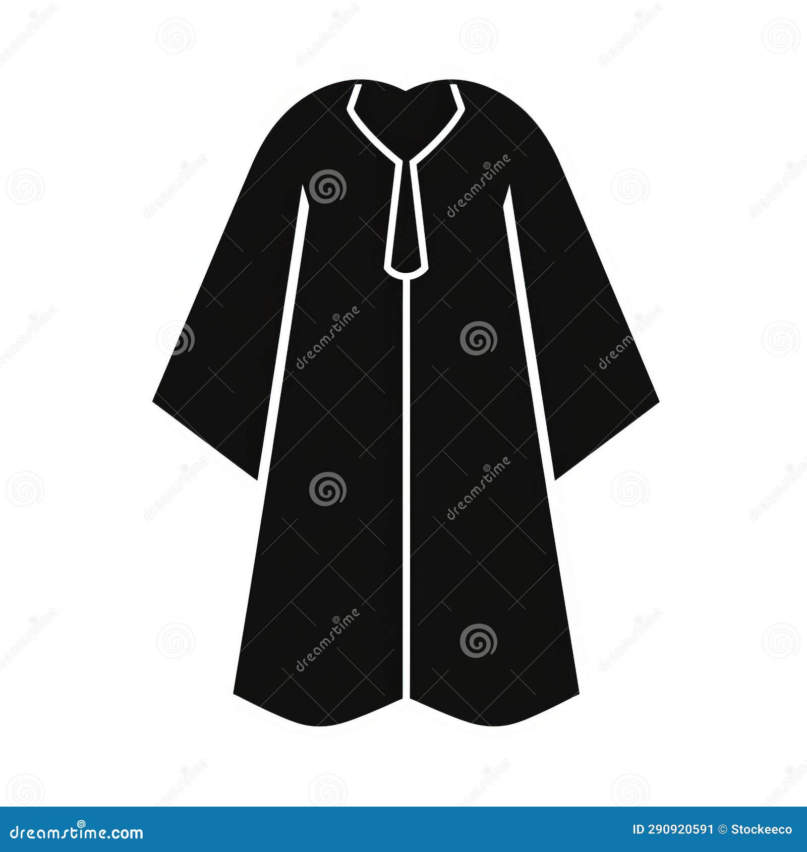 Minimalistic Robe Icon: Academic Classicism Style for Website Design ...
