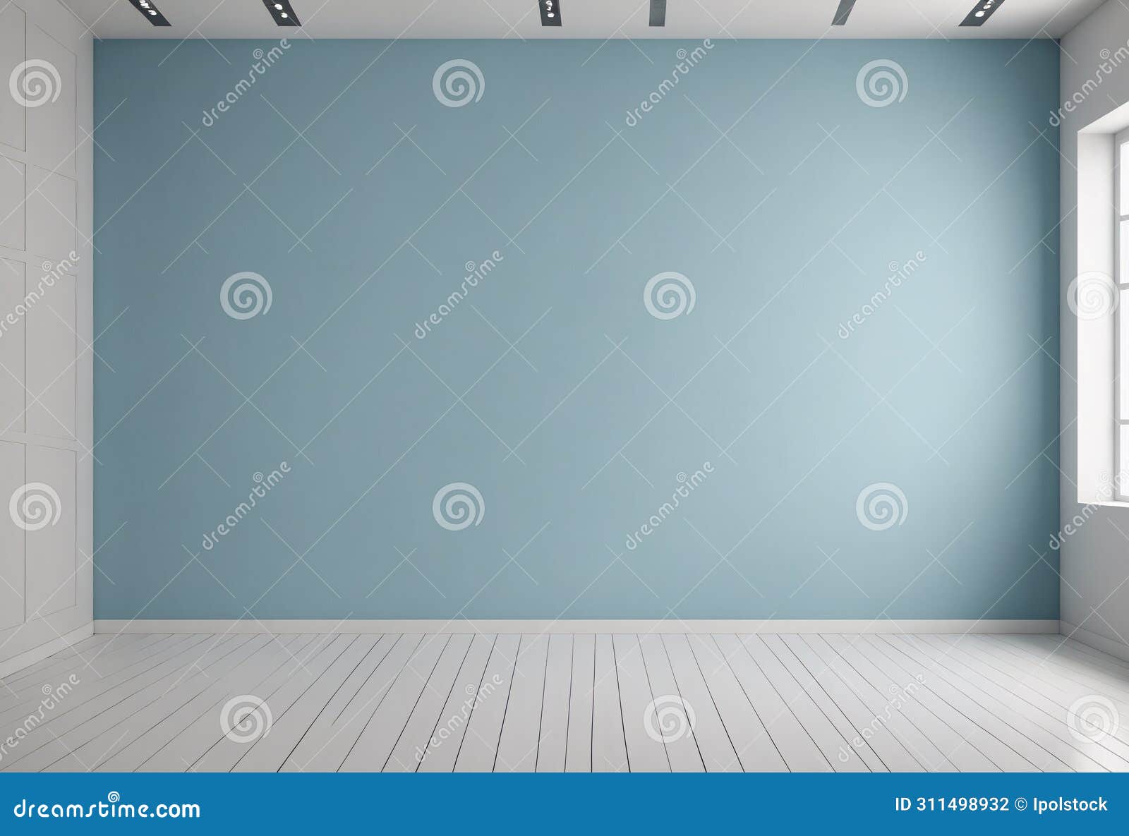 A Minimalistic Room with an Empty Wall, Providing a Versatile Backdrop ...