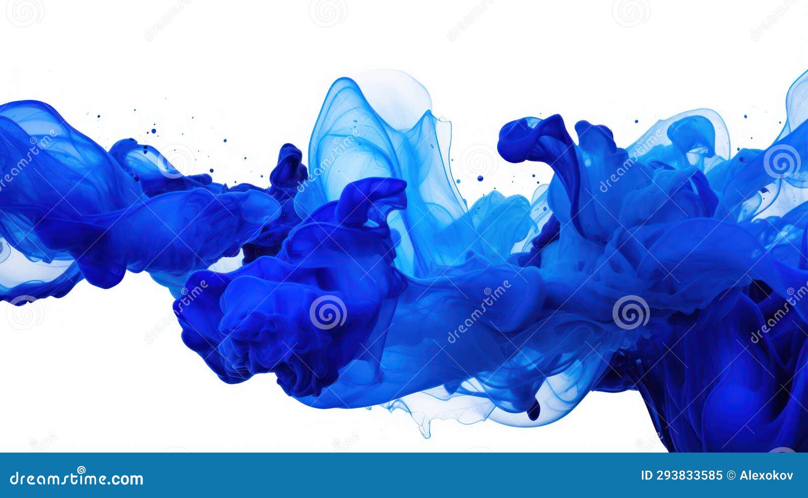 Minimalistic Royal Blue Ink Background AI Generated Stock Illustration ...