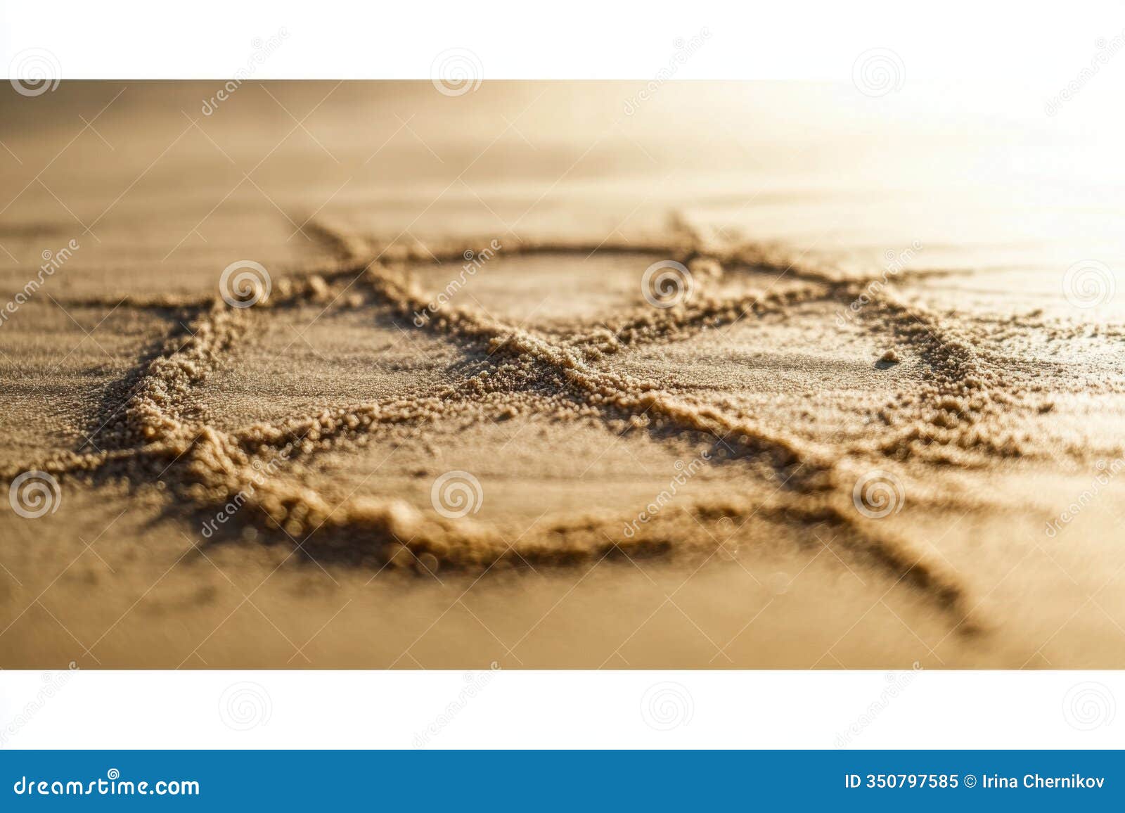 Minimalistic Sand Infinity Symbol Close Up on Beach for Tranquil Design ...