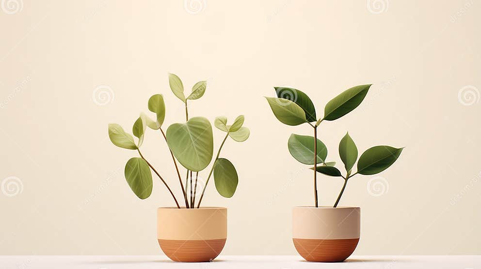 Minimalistic Scandinavian Style Botanical Poster with 3d Model Concept ... Minimalistic Scandinavian Style Botanical Poster with 3d Model Concept ...
