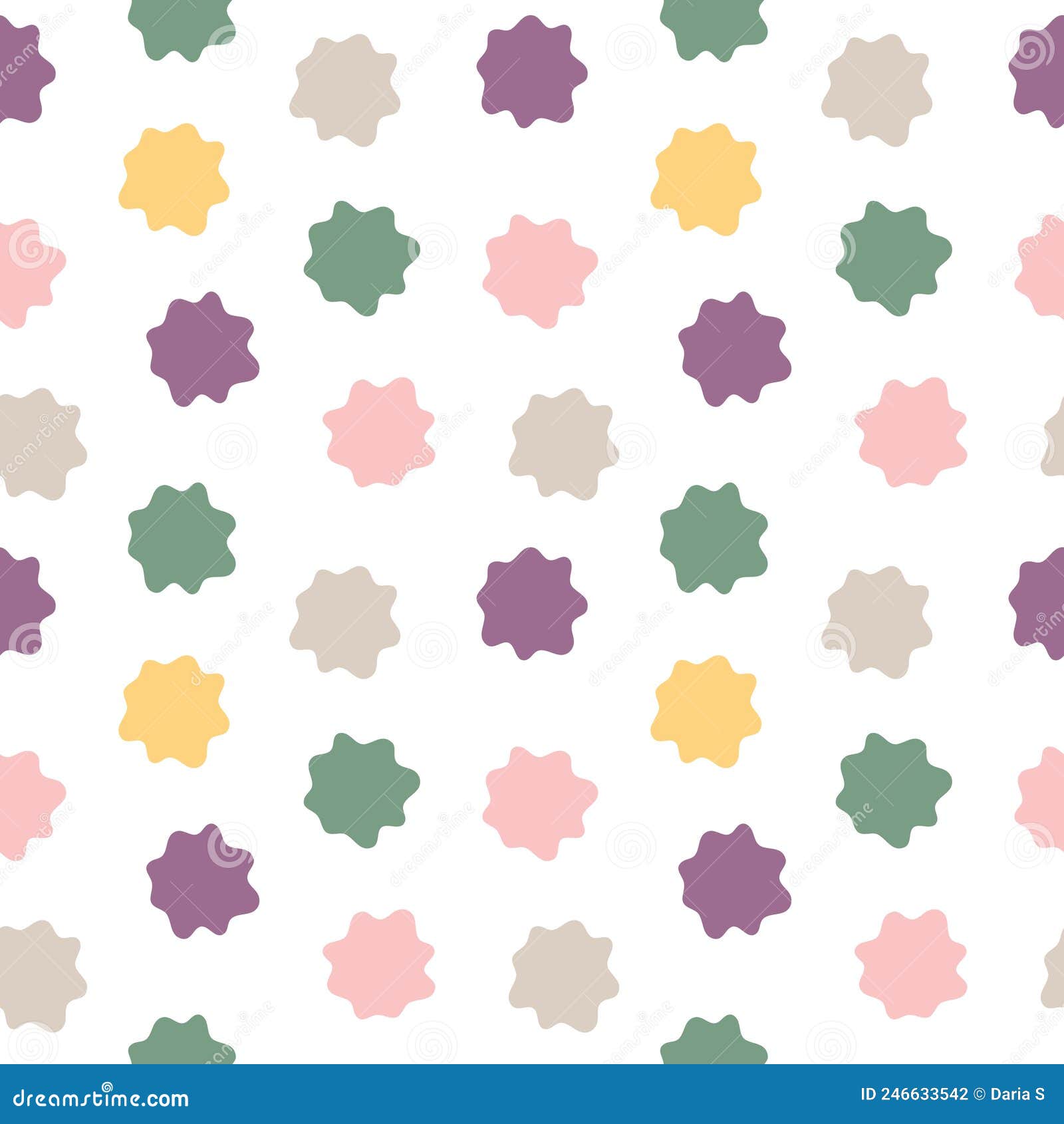 Minimalistic Seamless Pattern. Simple Organic Shape Stock Vector ...