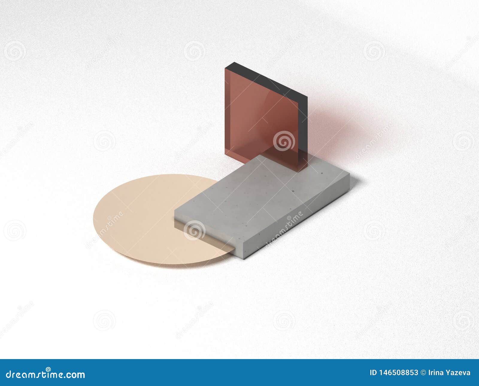 Minimalistic Showcase with Empty Space. Design for Product Presentation ...