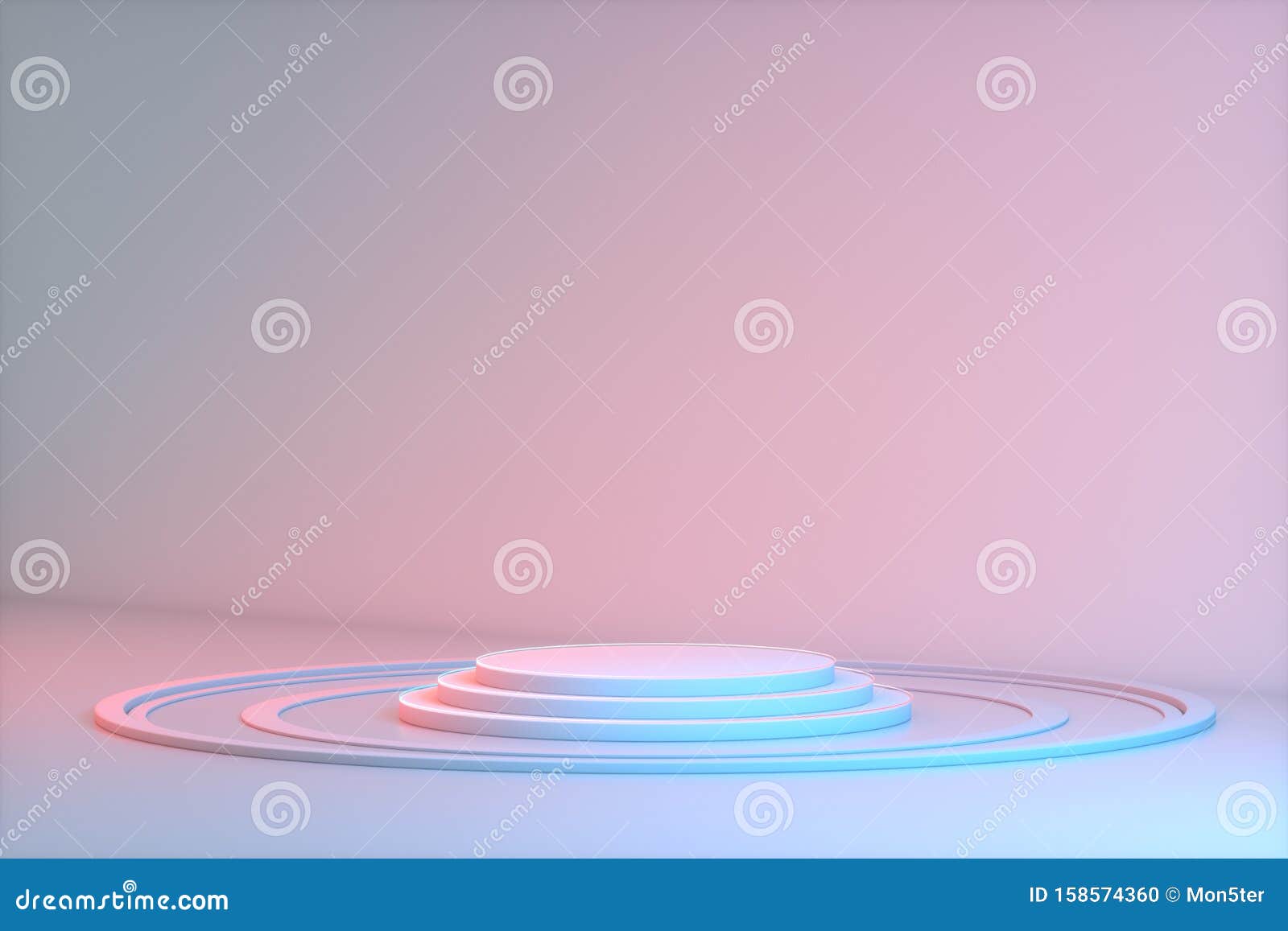 Minimalistic Showcase with Empty Space. Design for Product Presentation ...