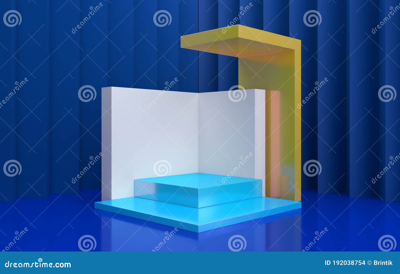 Minimalistic Showcase with Empty Space. Design for Product Presentation ...