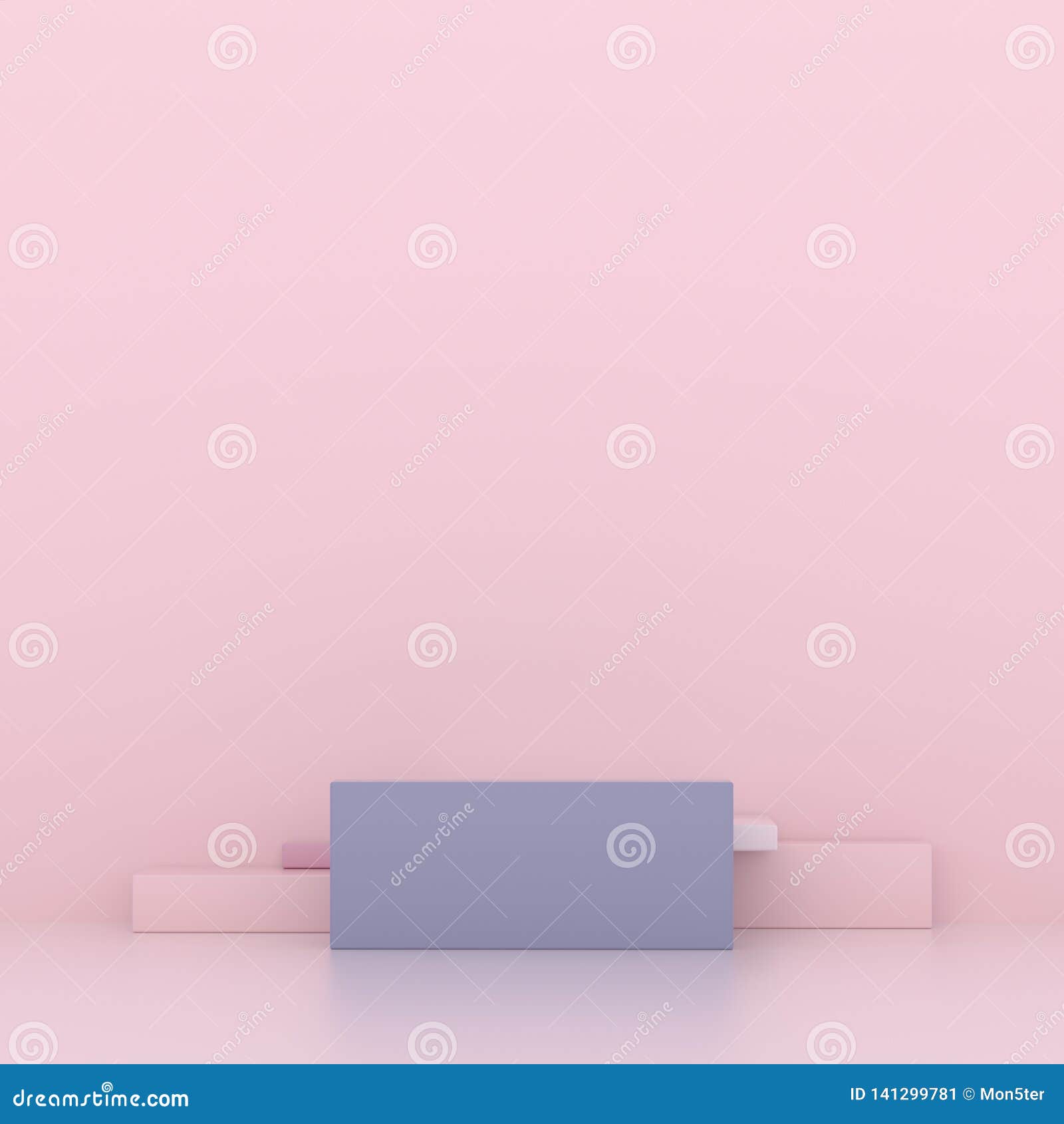 Minimalistic Showcase with Empty Space. Design for Product Presentation ...
