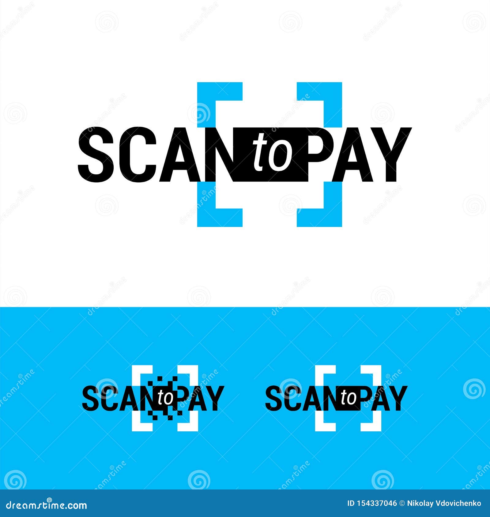 Minimalistic Sign To Indicate Payment Method Using QR Code. Logo for ...