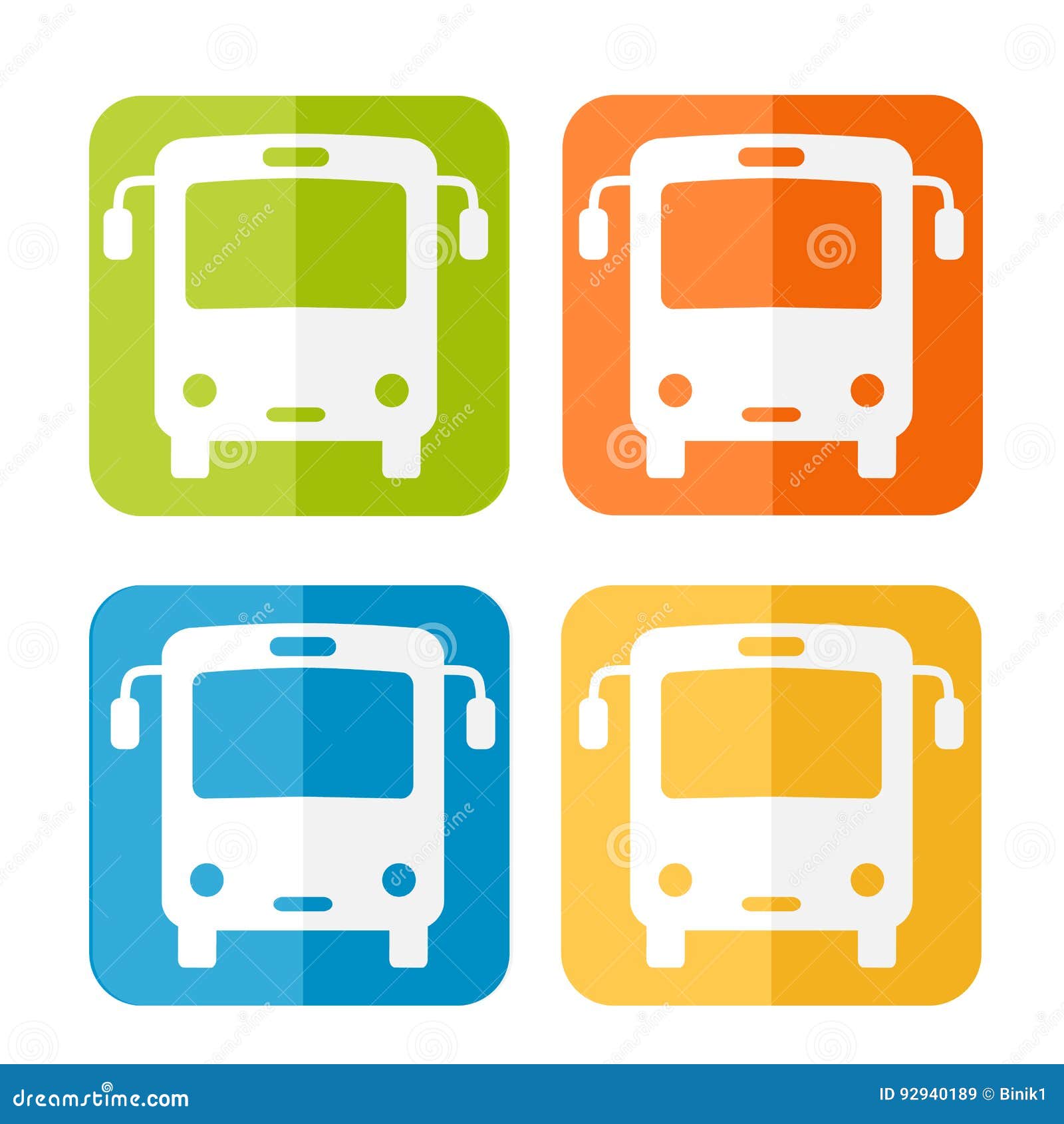 Minimalistic Simple Bus Icon. Vector Stock Vector - Illustration of ...