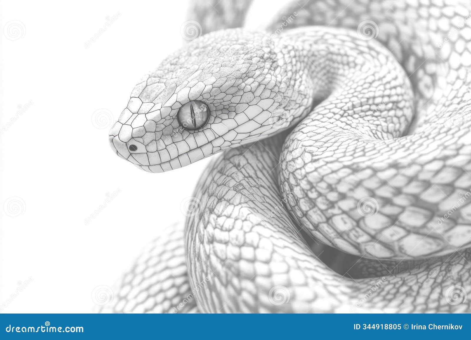 Minimalistic Snake Design for Art and Decor Stock Image - Image of ...