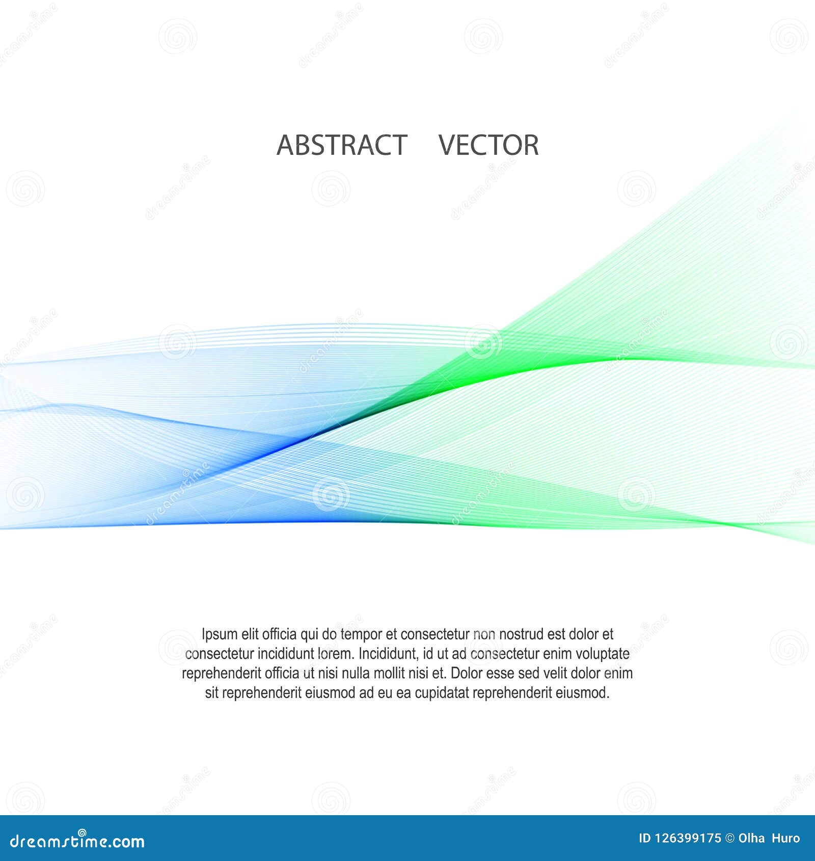 Minimalistic Soft Light Abstract Swoosh Wave Border Layout. Stock ...