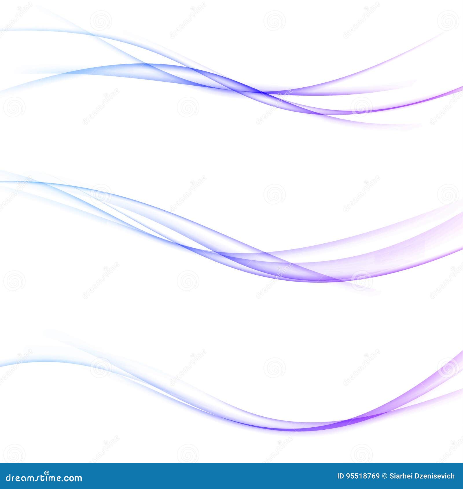 Minimalistic Soft Smooth Futuristic Swoosh Lines Web Header Set. Stock ...