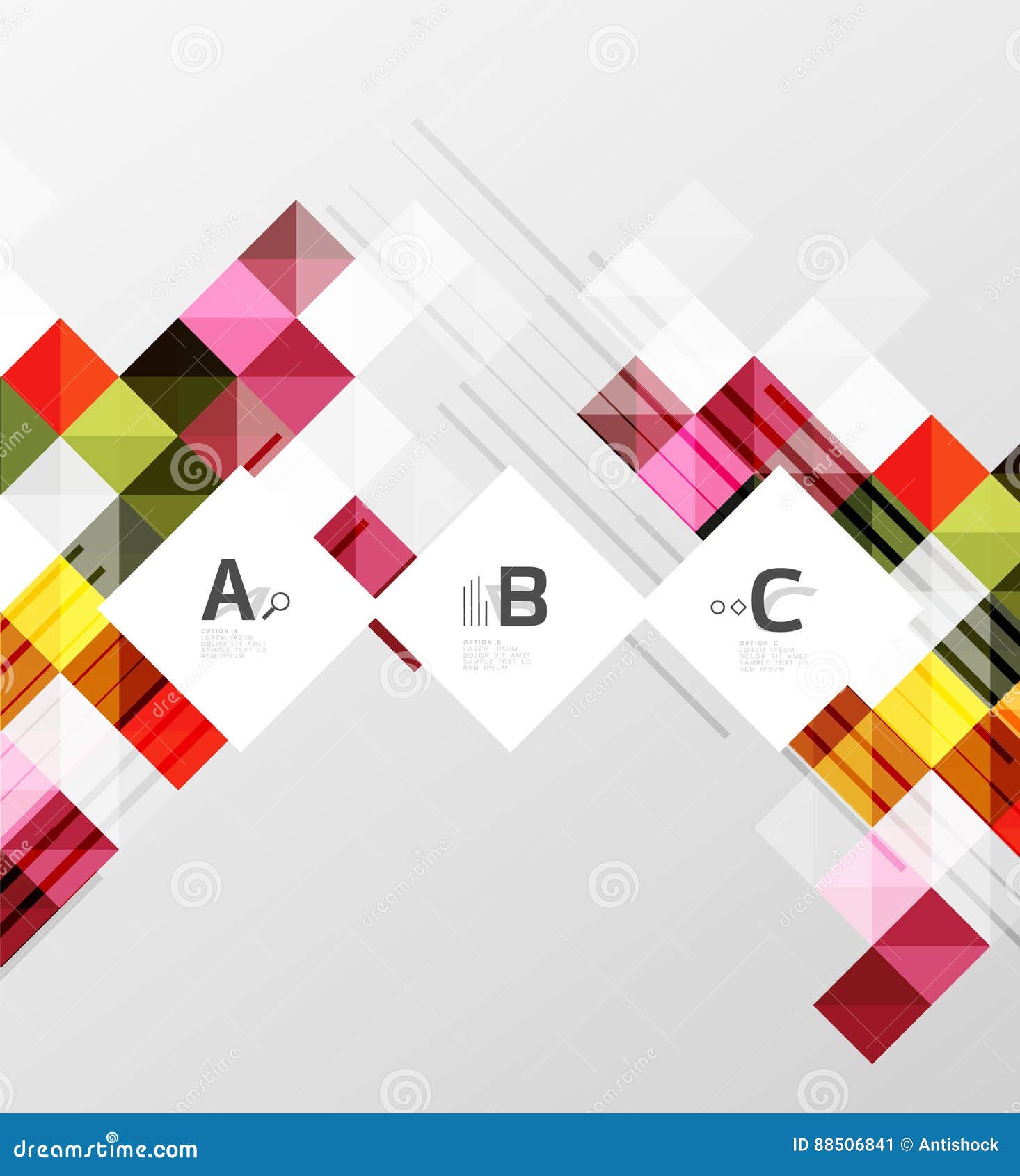Minimalistic Square Shapes Abstract Background Stock Illustration ...