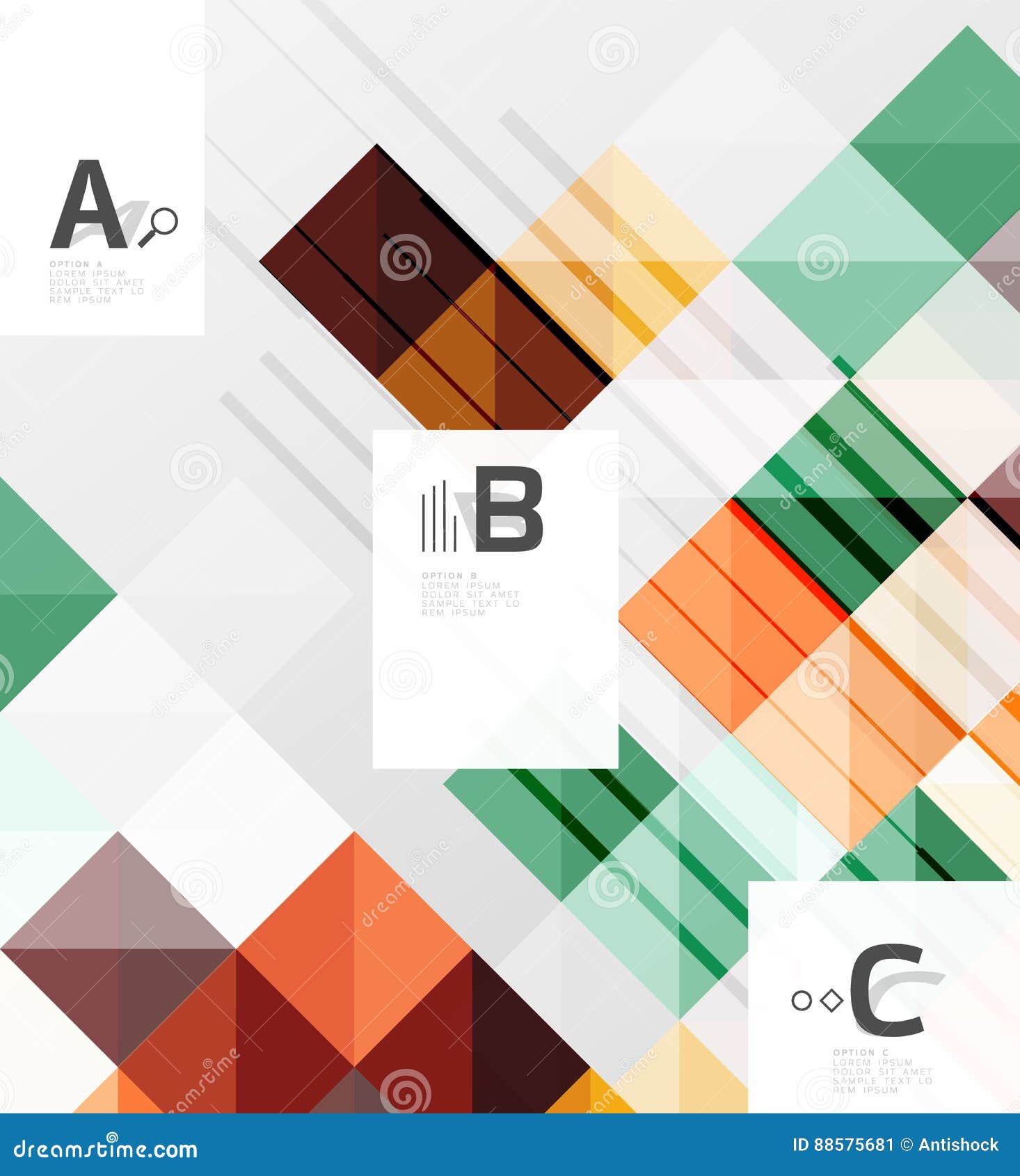 Minimalistic Square Shapes Abstract Background Stock Illustration ...