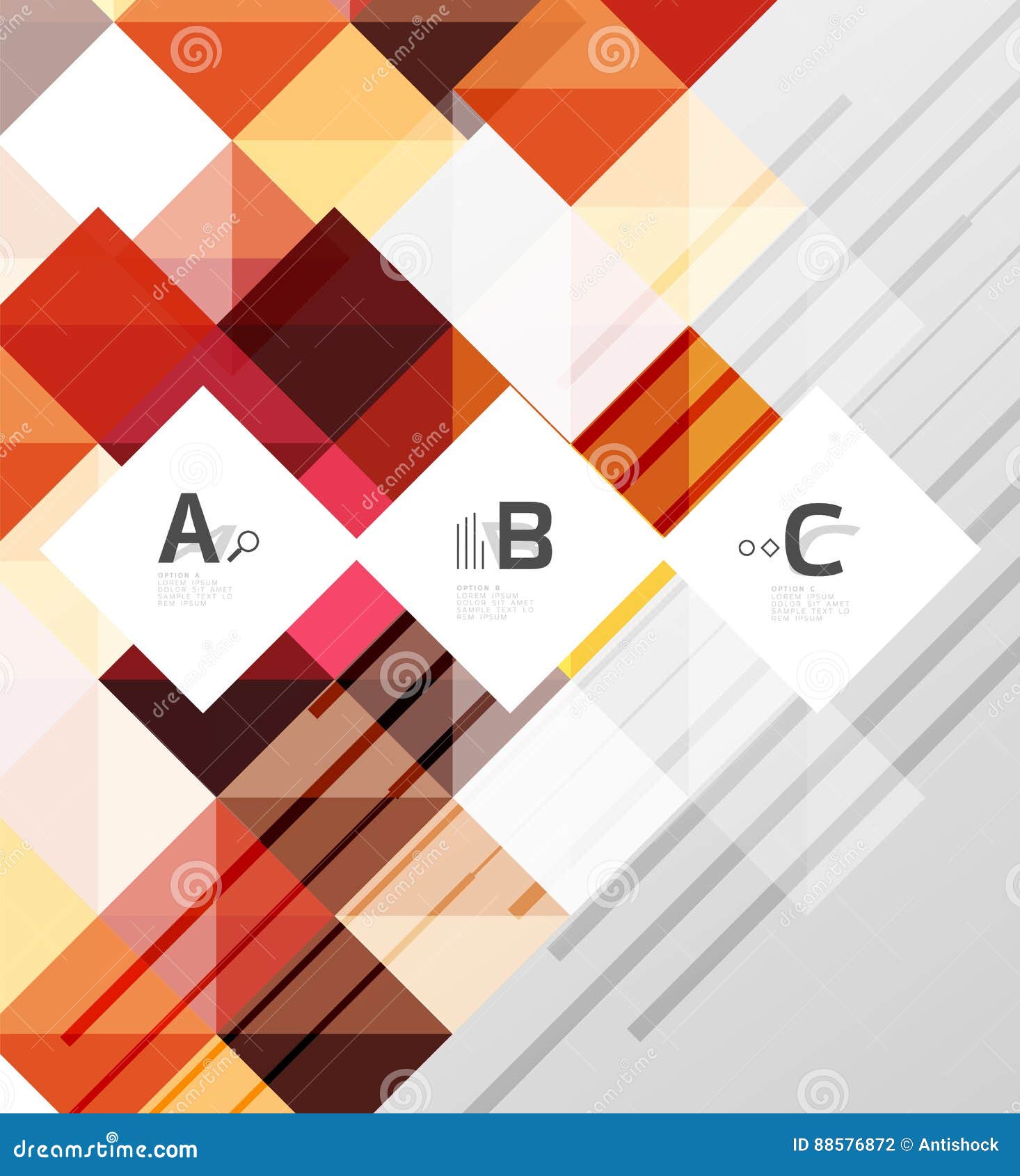 Minimalistic Square Shapes Abstract Background Stock Illustration ...