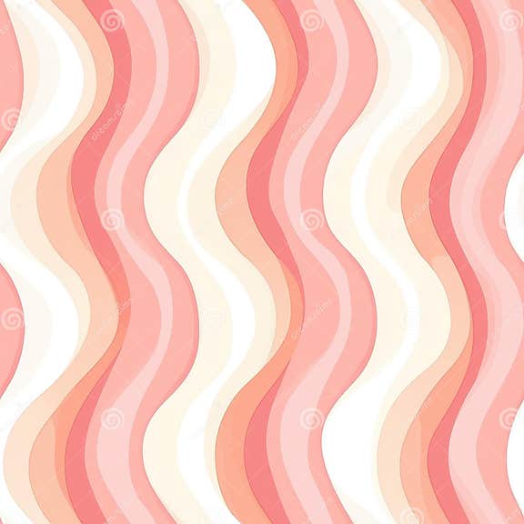 Minimalistic Square Wave Patterns with a Touch of Peach Create a ...