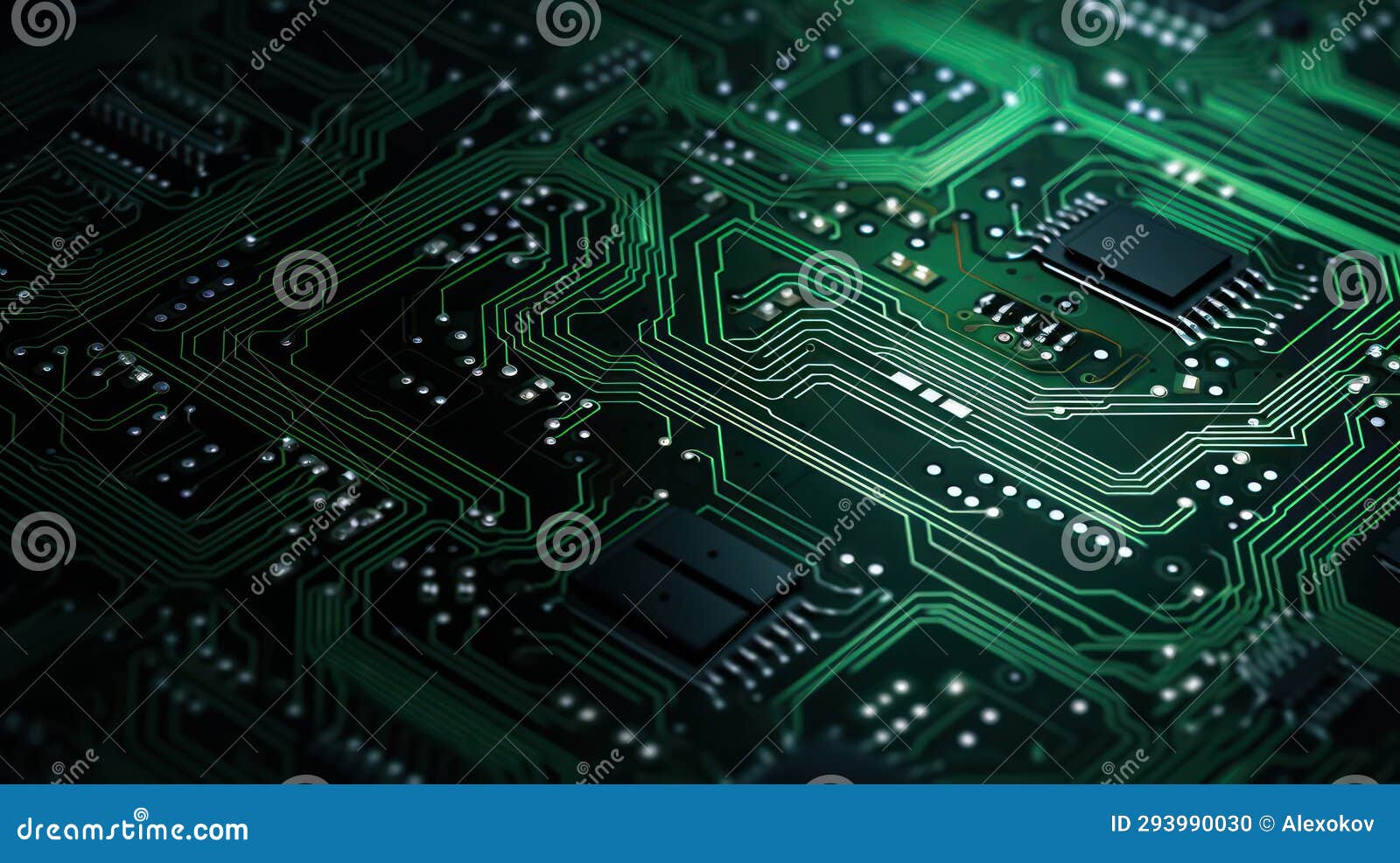 Minimalistic Superb Clean Circuit Board or Mainboard Image AI Generated ...