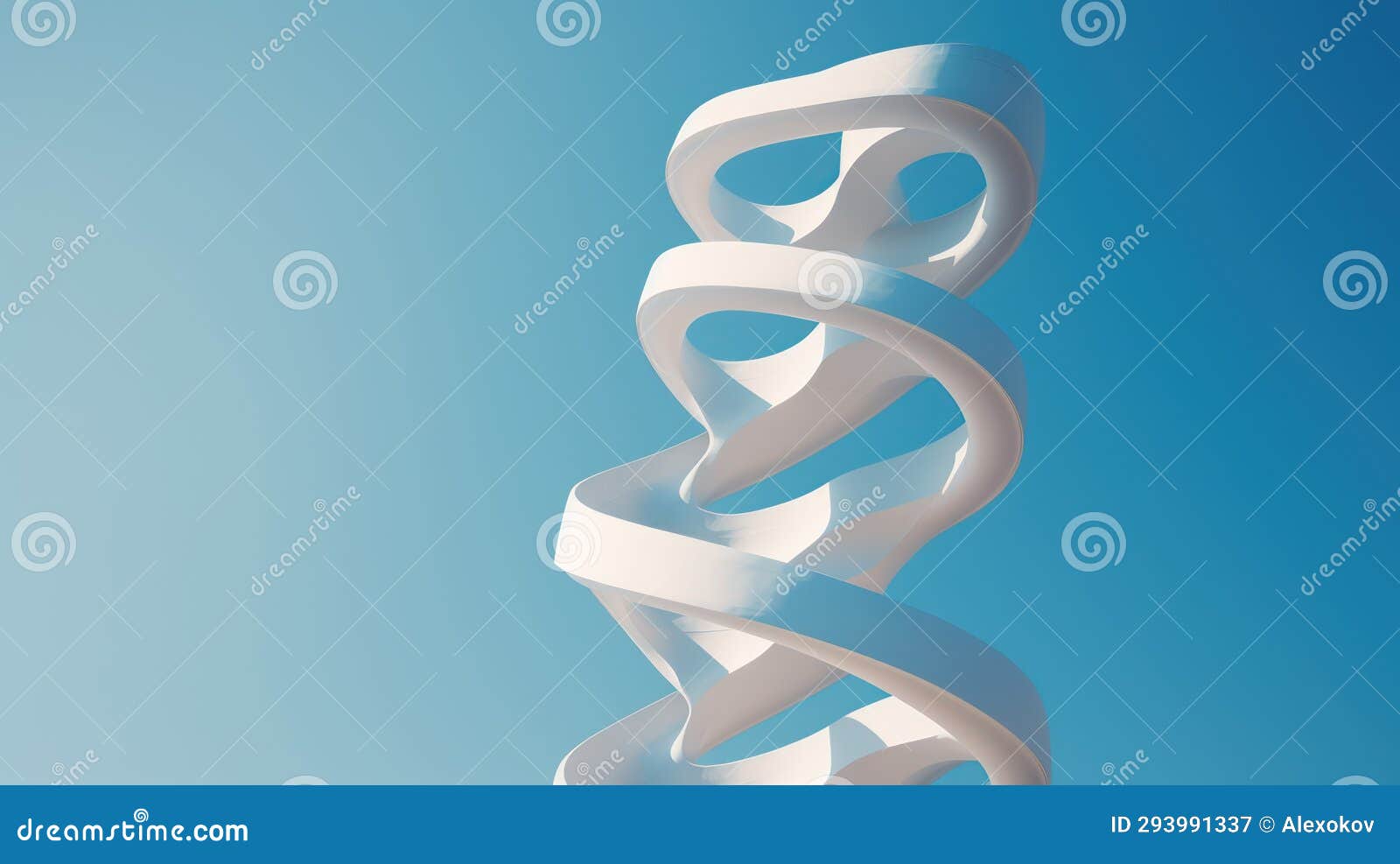 Minimalistic Superb Clean Curly Building Structure AI Generated Stock ...