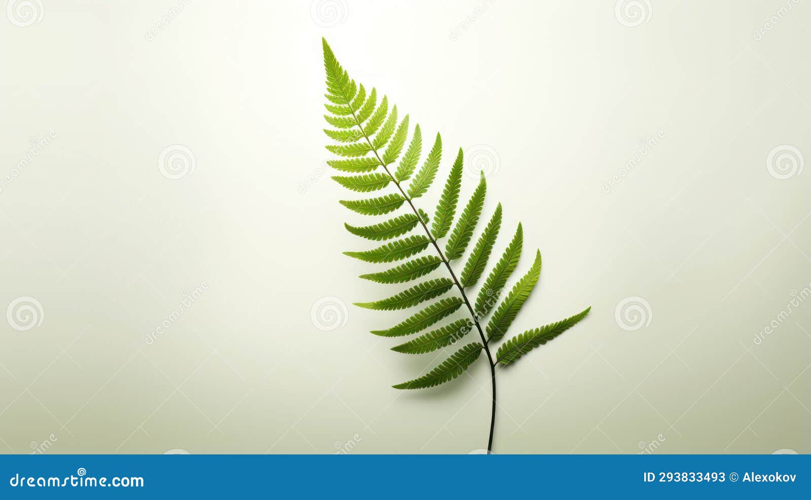 Minimalistic Superb Clean Image of Abstract Fern AI Generated Stock ...