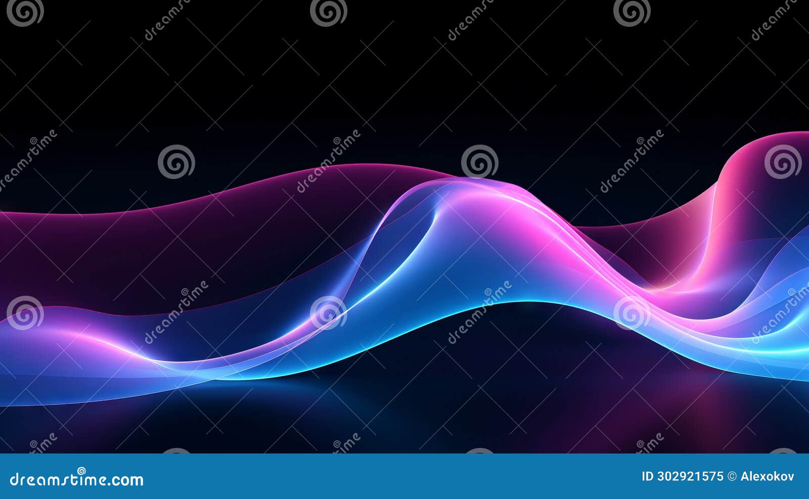 Minimalistic Superb Clean Neon Wave Background AI Generated Stock ...
