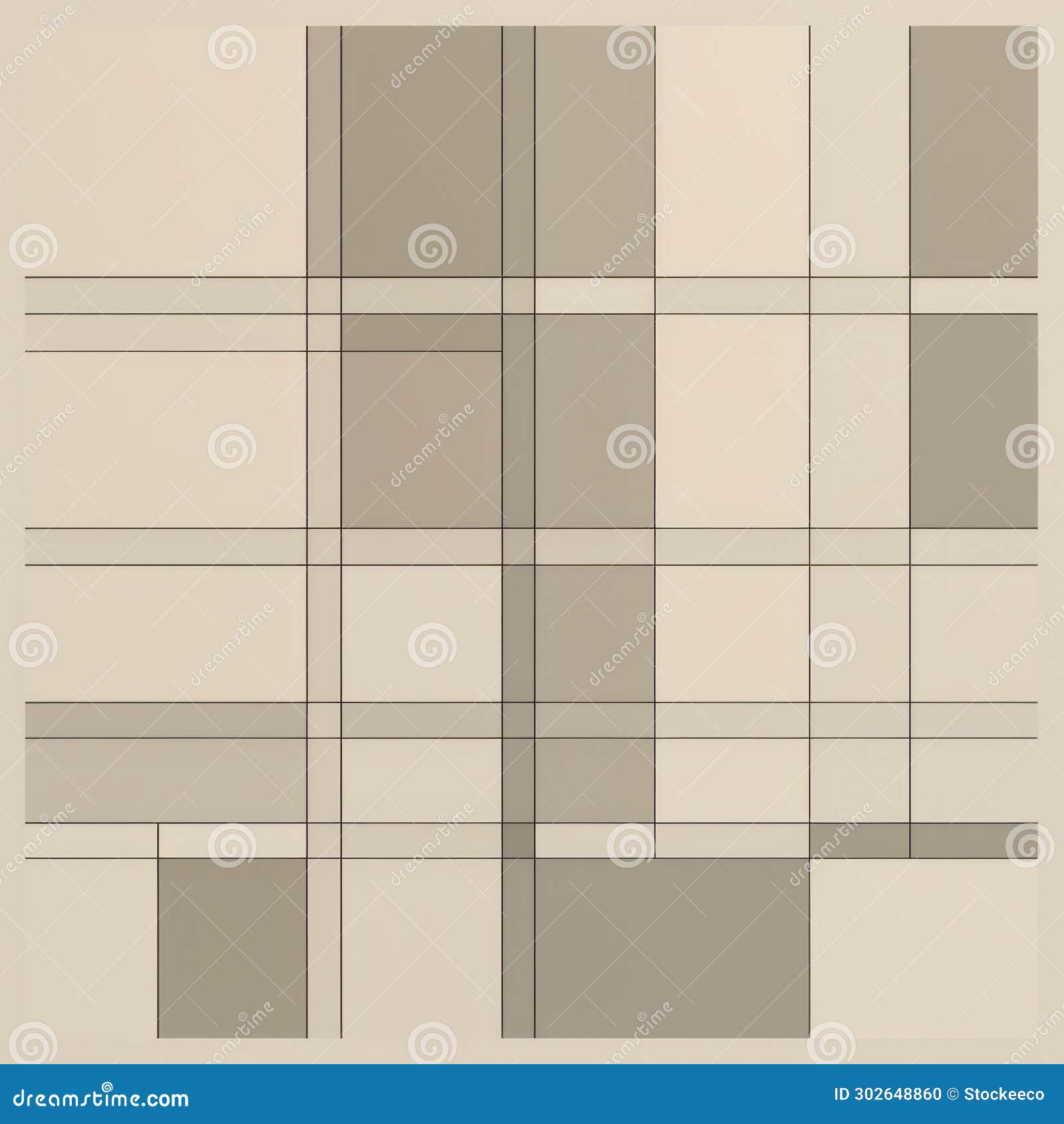 Minimalistic Taupe Grid: Muted Colorscape Mastery in Constructivist Art ...