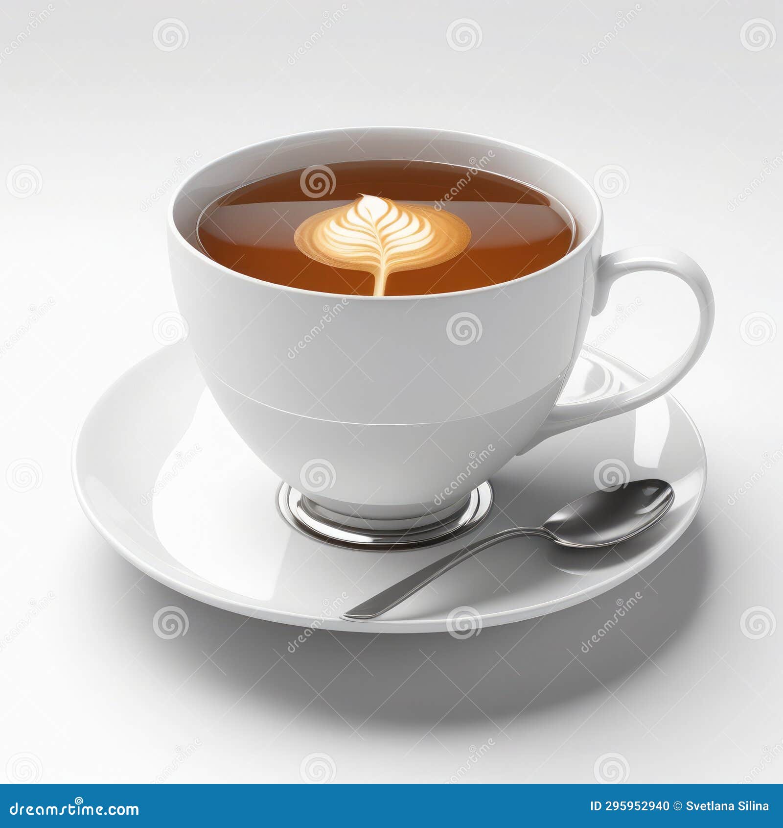 Minimalistic Tea Cup Elegance Stock Illustration - Illustration of ...