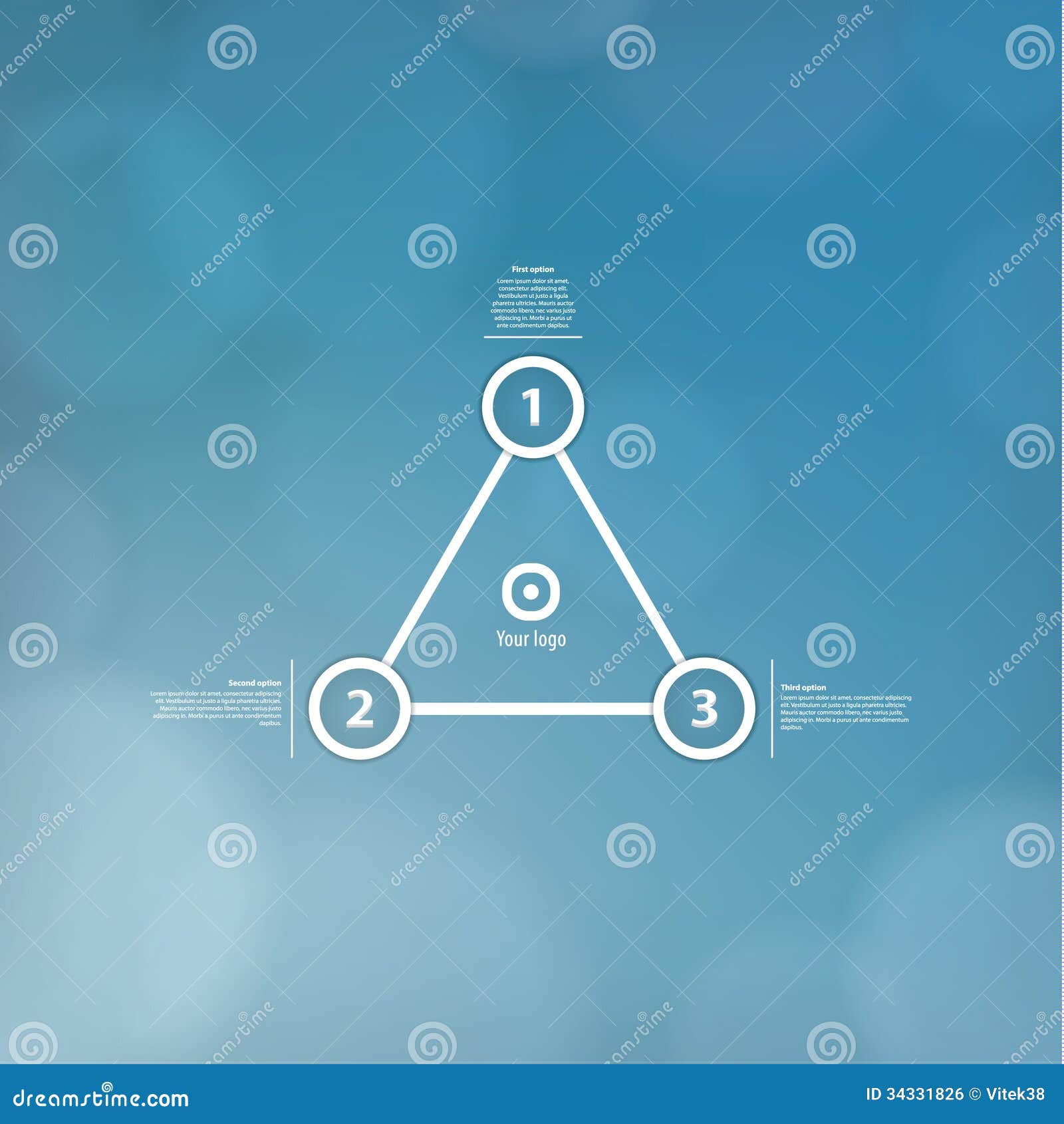 Minimalistic Template with Discreet Blurred Background. T Stock ...