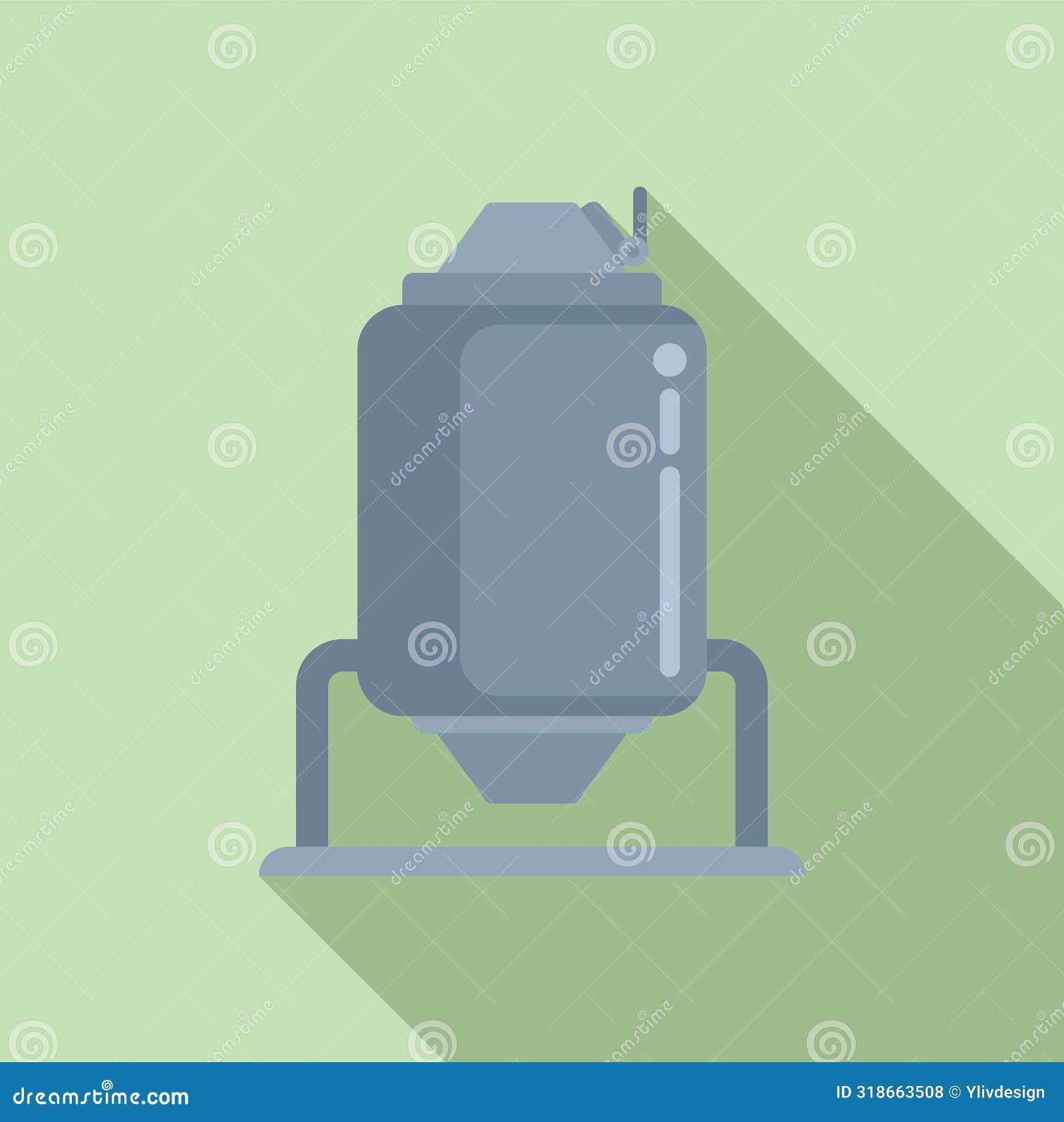 Flat Design Vector Illustration of a Space Capsule Stock Vector ...