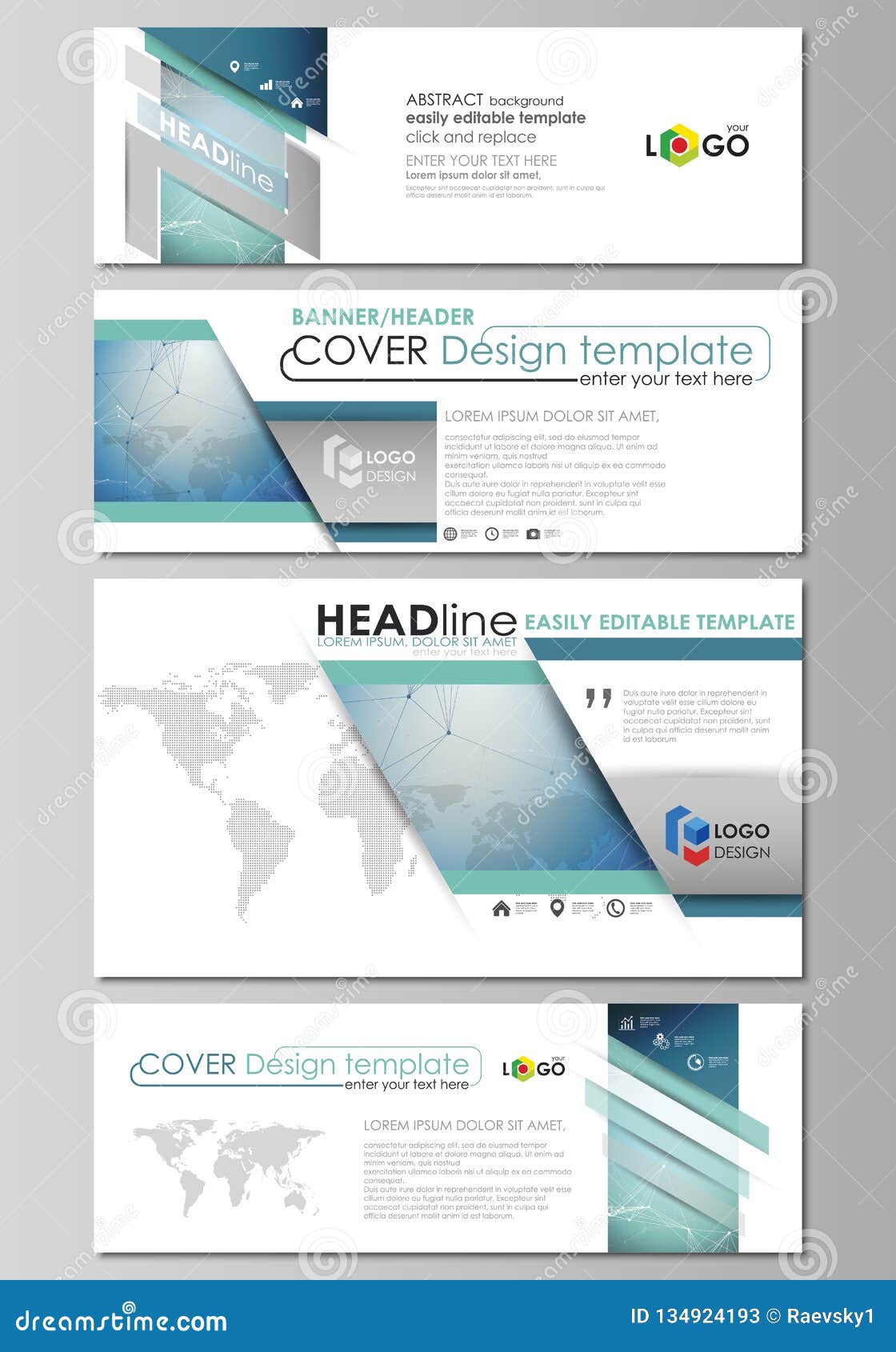 The Minimalistic Vector Illustration of the Editable Layout of Social ...