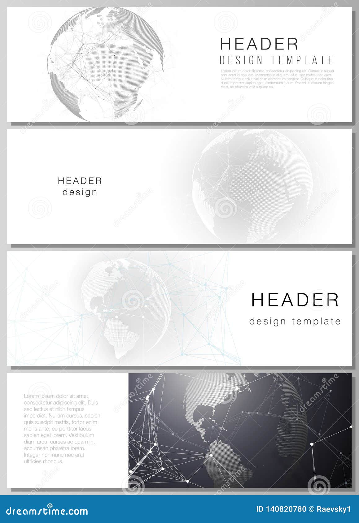The Minimalistic Vector Layout of Headers, Banner Design Templates ...