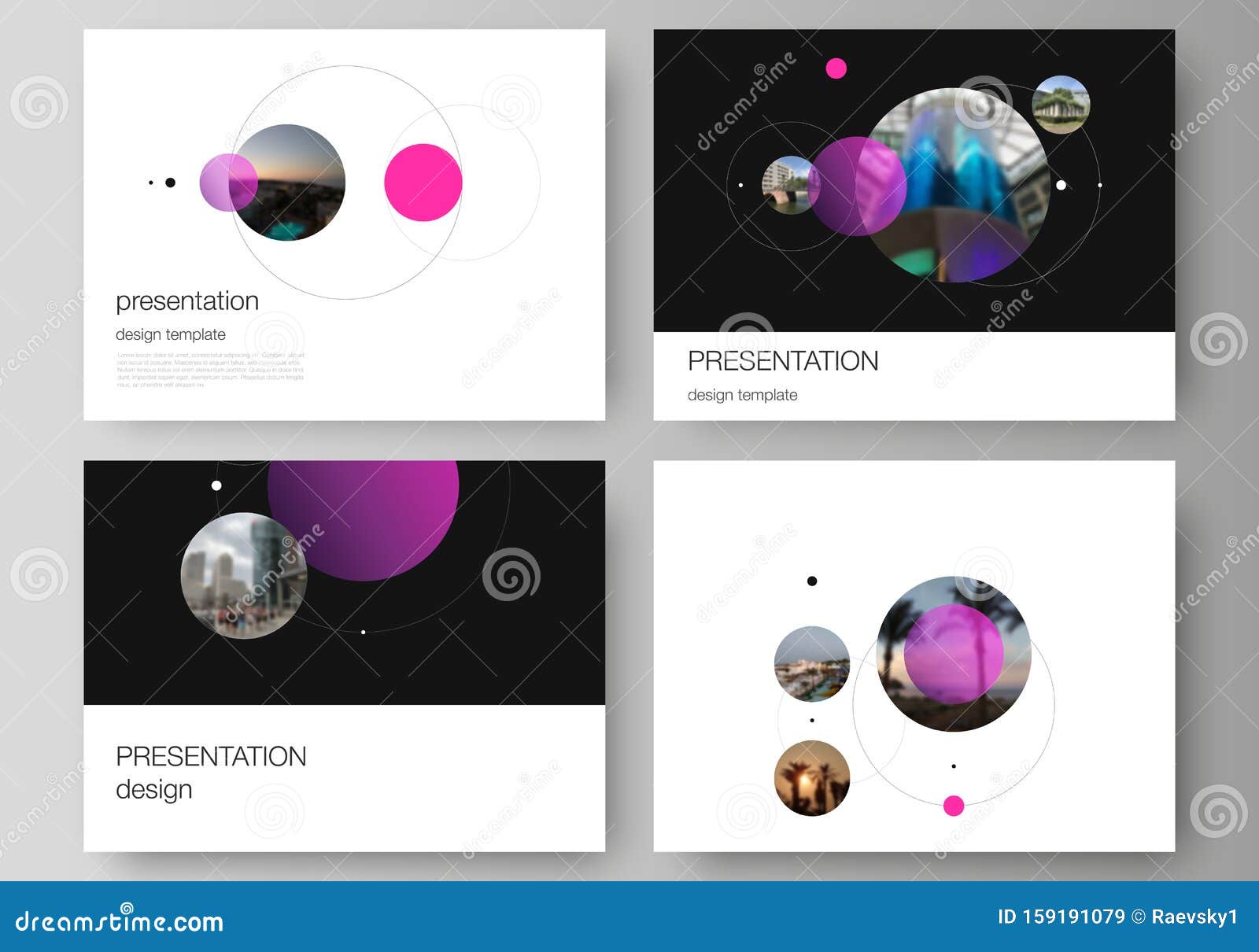 The Minimalistic Vector Layout of the Presentation Slides Design ...