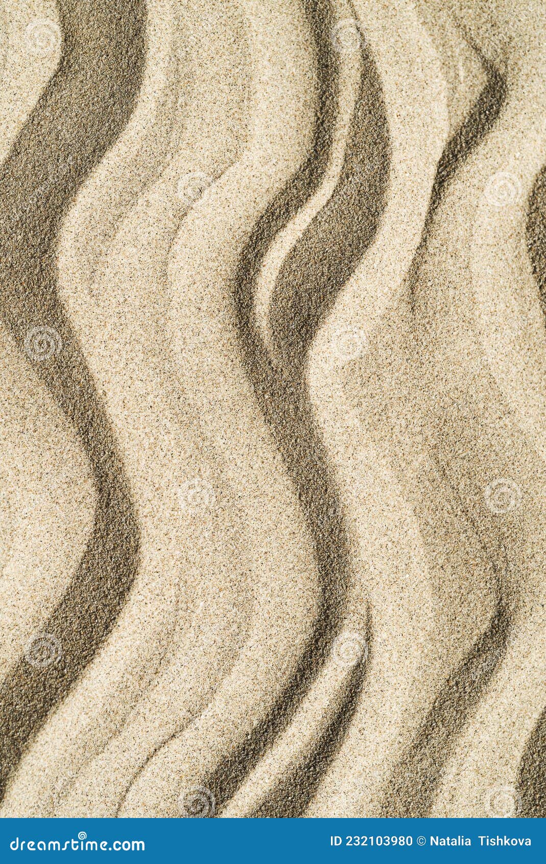 Minimalistic Vertical Textured Sand Art Background with Waves Stock ...