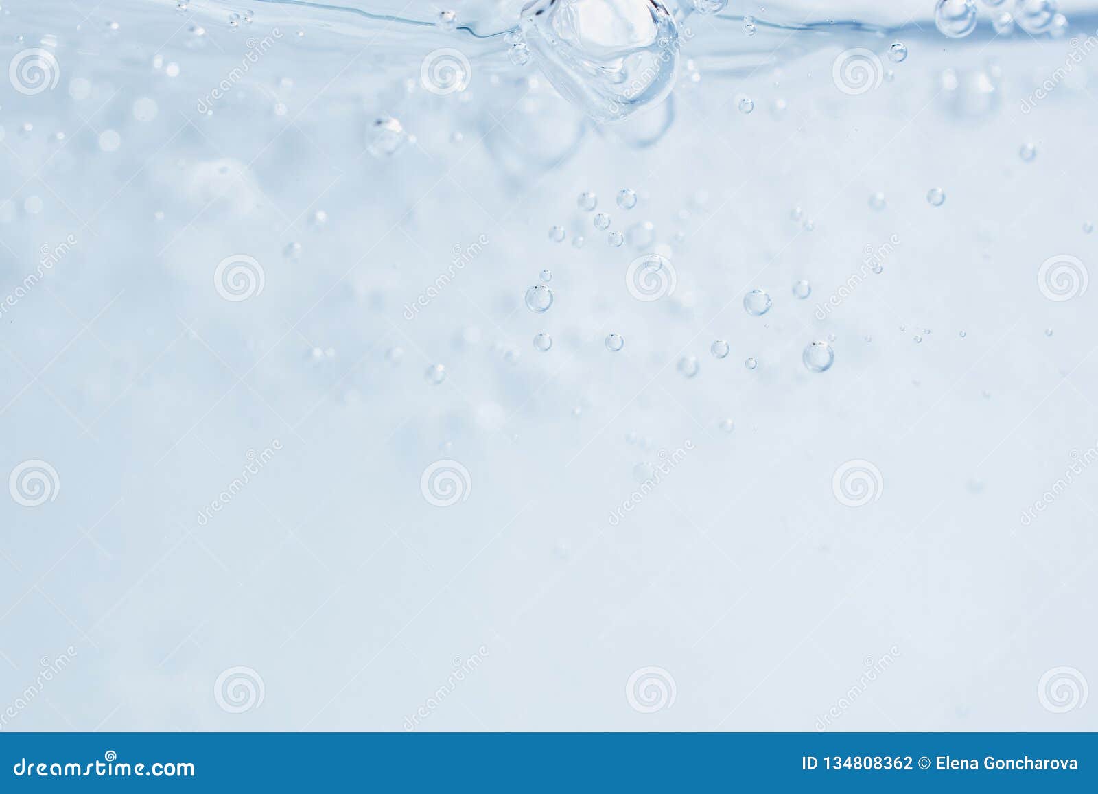 Minimalistic Water Background With Bubbles. Stock Photo | CartoonDealer ...