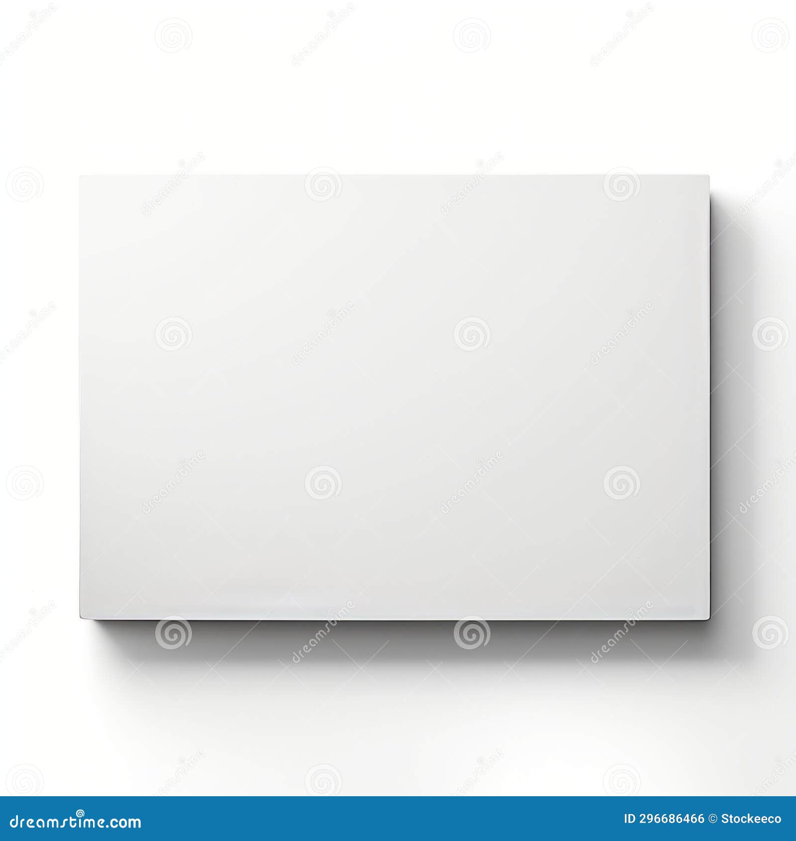 Minimalistic White Card on Flat White Background Stock Illustration ...