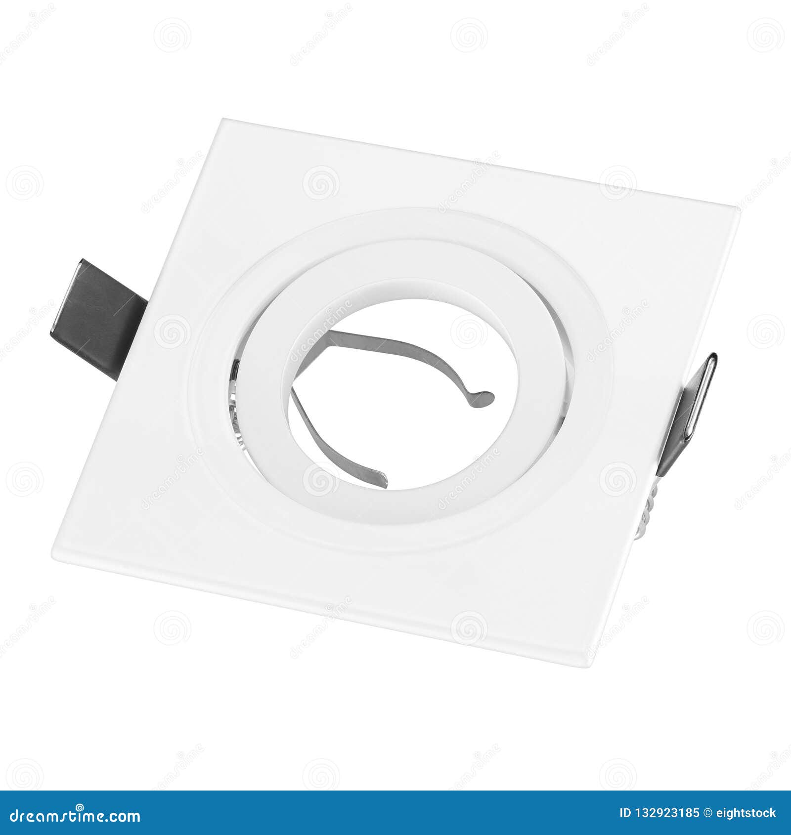 Minimalistic LED Lamp Shade, without the Bulb Isolated on White ...