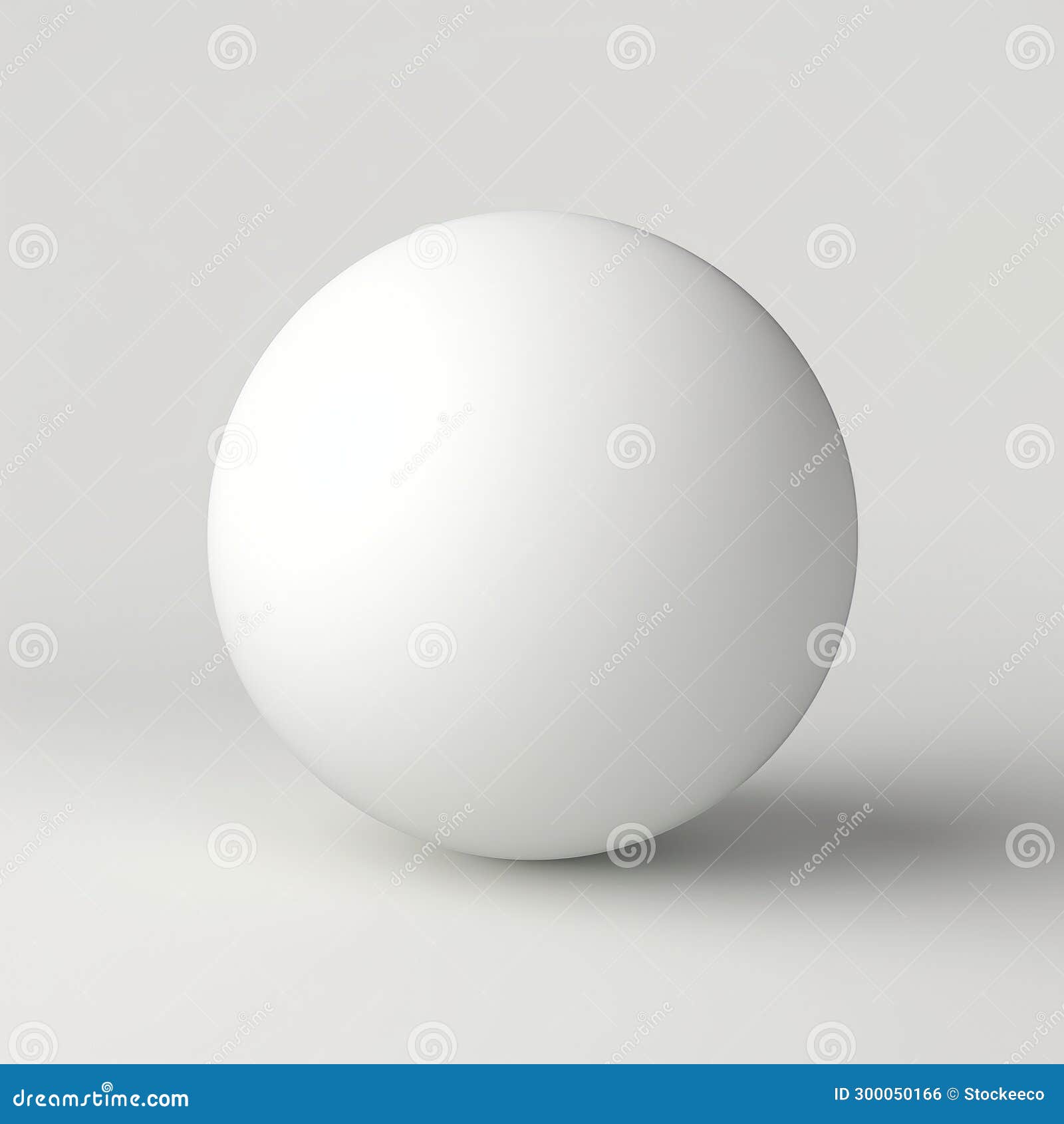 Minimalistic White Sphere on Light Background - Realistic 3d Rendering ...