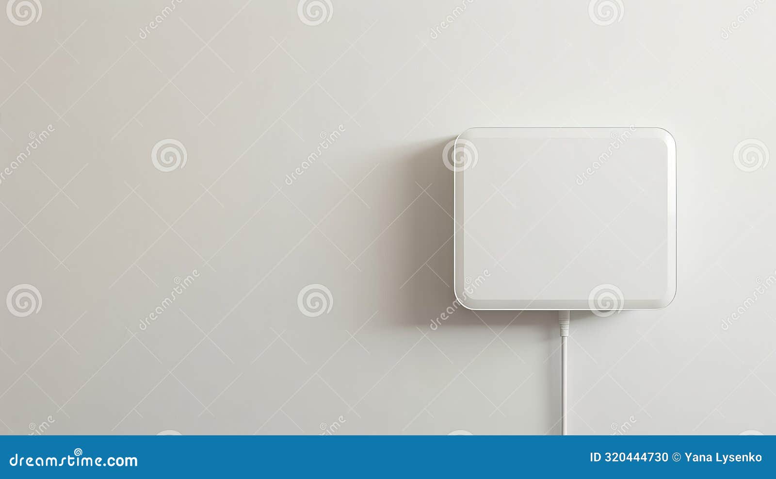 Minimalistic White Wi-Fi Router Against a Plain White Wall. Concept of ...