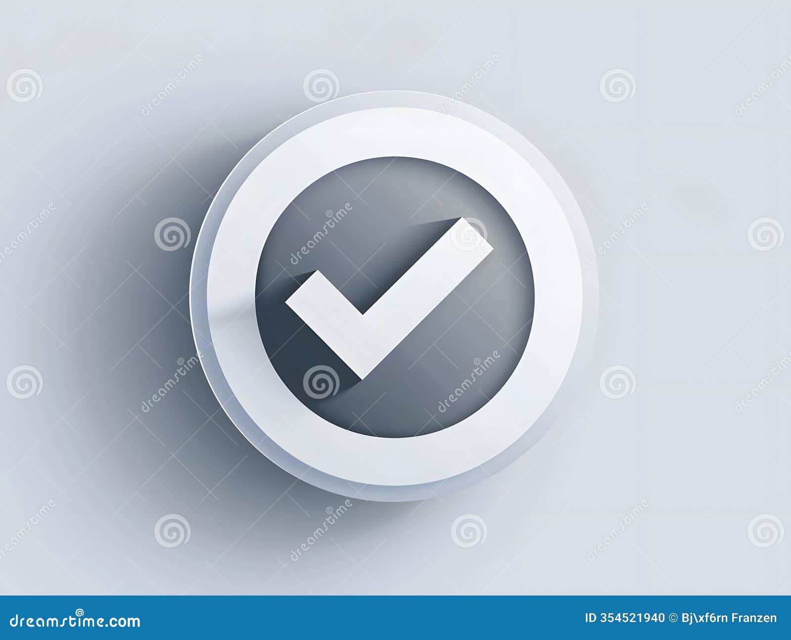Simple Win Approval Confirmation Checkmark Icon Symbol Stock ...