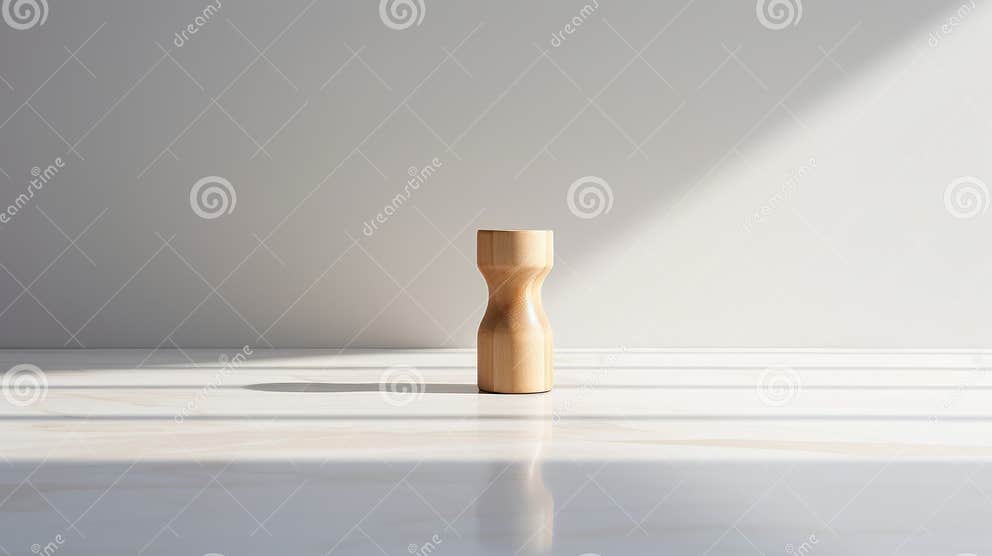 Minimalistic Wooden Salt Shaker - Ray Tracing Inspired Design Stock ...