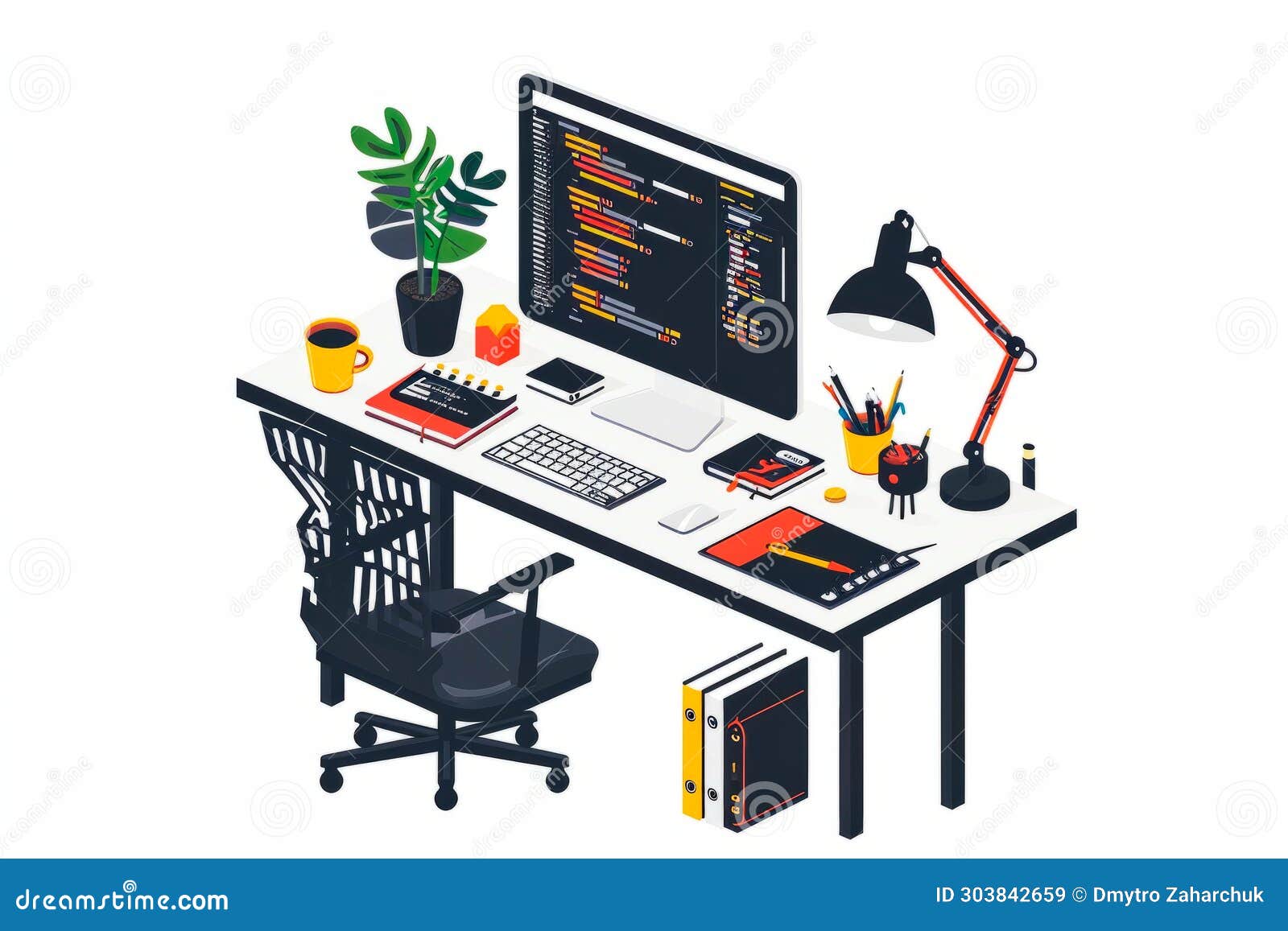 Minimalistic Workspace for Programming with a Clear Code Editor and Necessary Tools.Generative ...