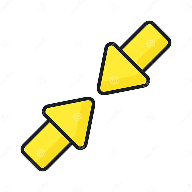 Minimize Arrow Vector Design, Ready To Use Icon Stock Vector ...