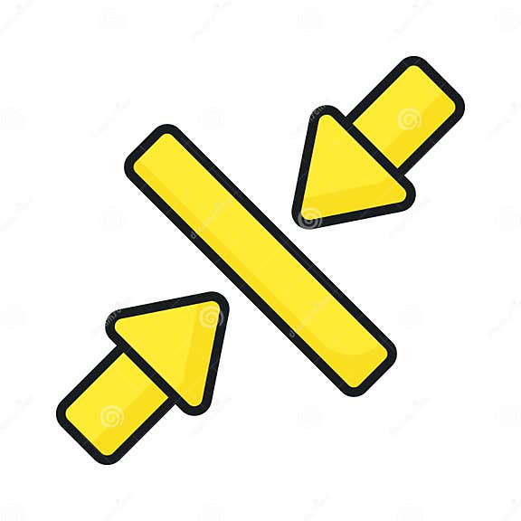 Minimize Arrow Vector Design, Ready To Use Icon Stock Vector ...