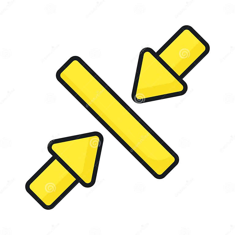 Minimize Arrow Vector Design, Ready To Use Icon Stock Vector ...